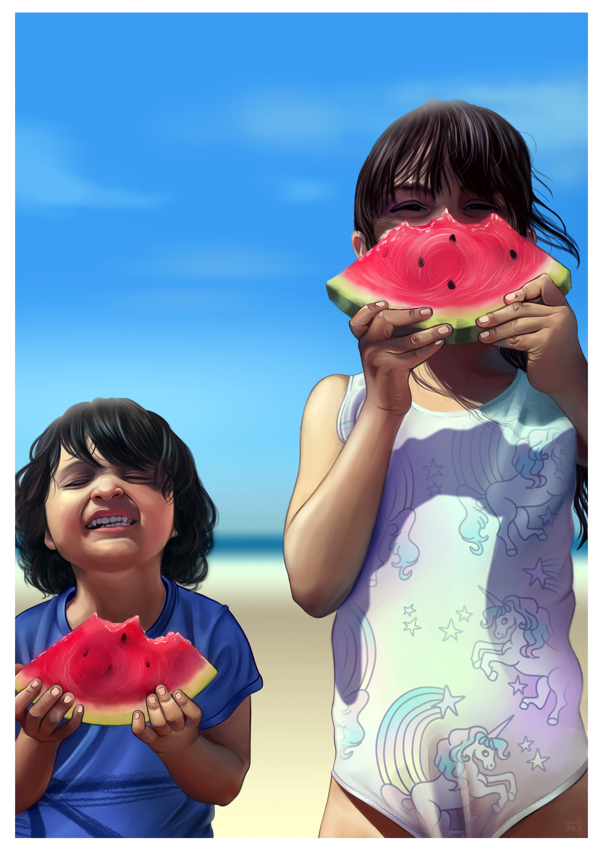 ArtStation - Watermelon Kids