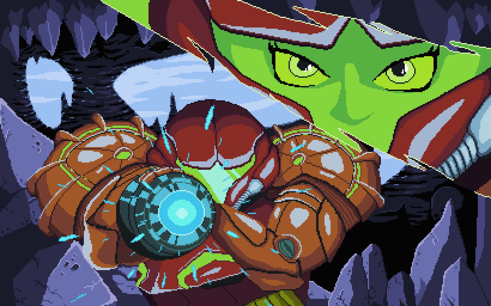 ArtStation - Samus Charge Beam Illustration