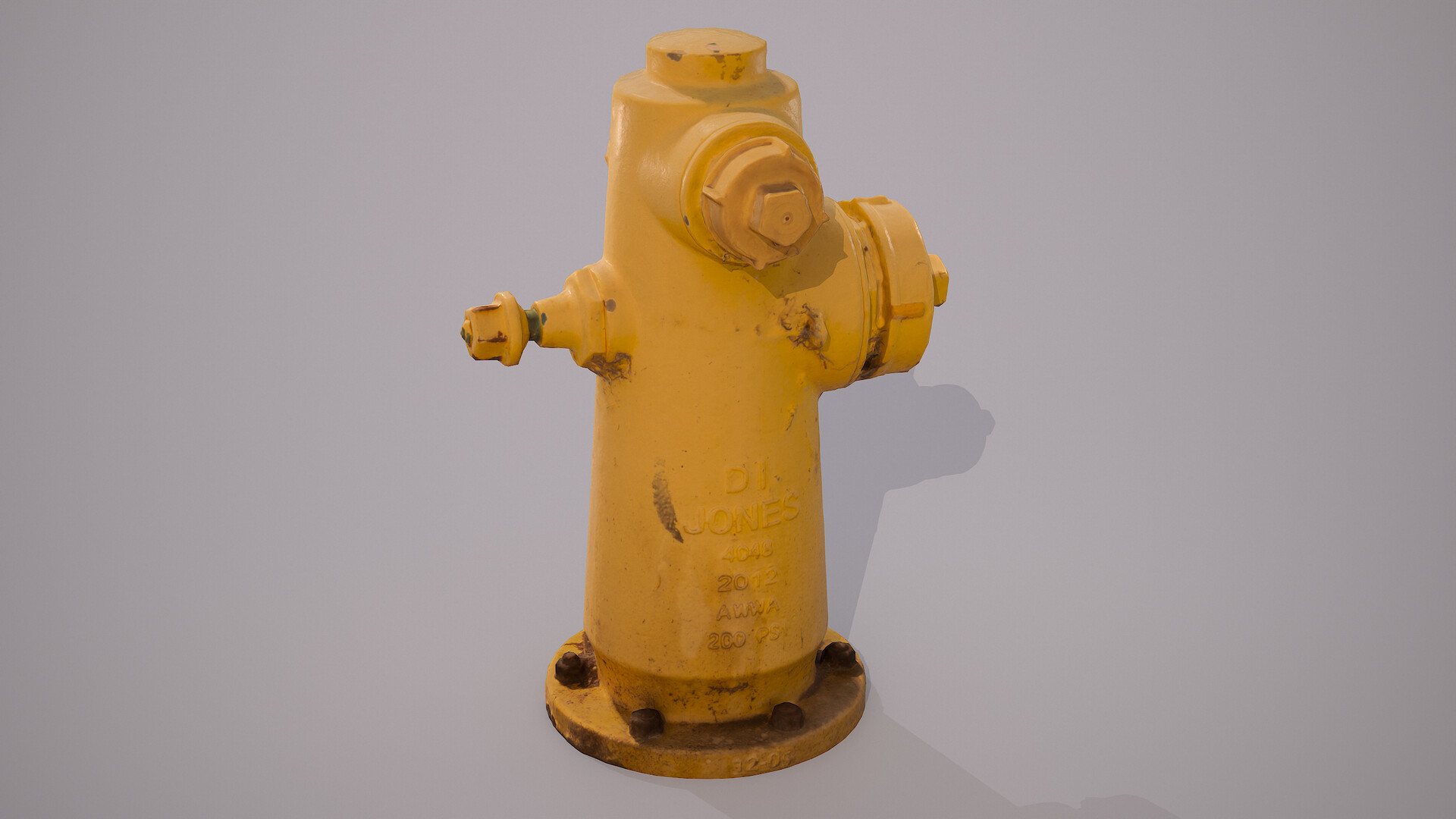 ArtStation - Photoscanned Fire Hydrant 2 - Game Ready