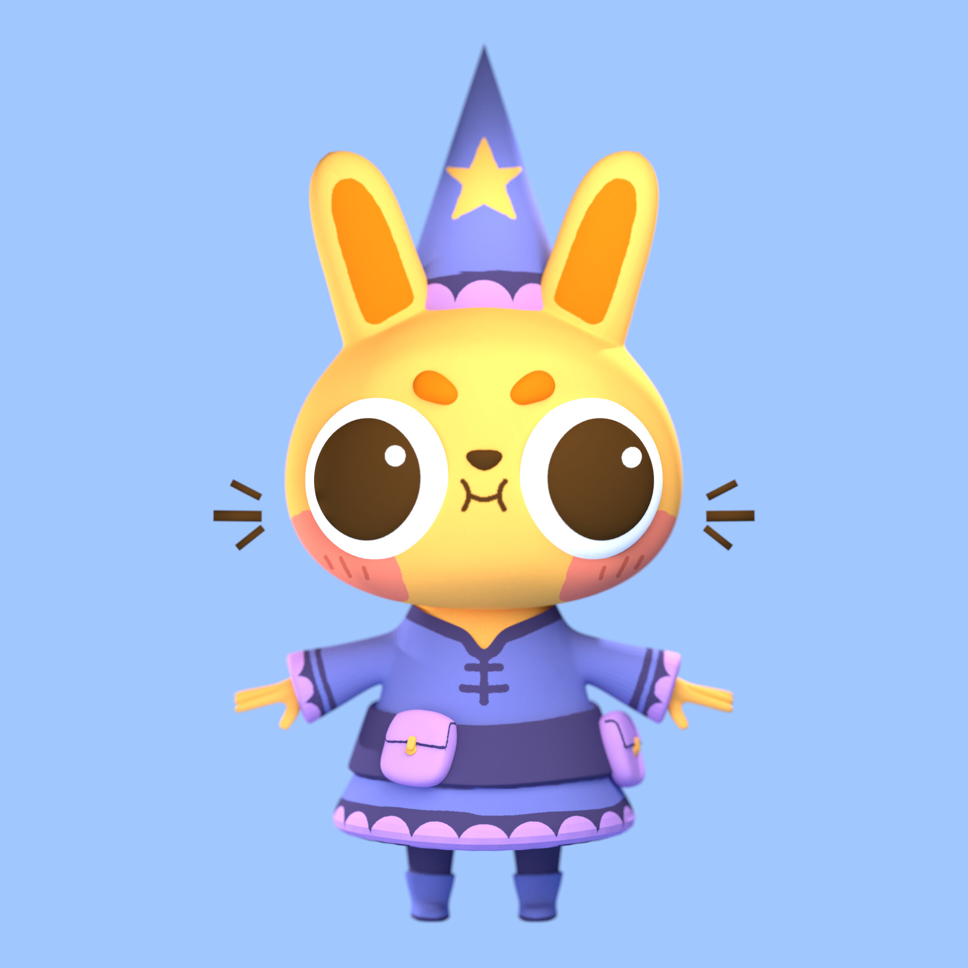 ArtStation - Blender Practice - Cute Bunny Model