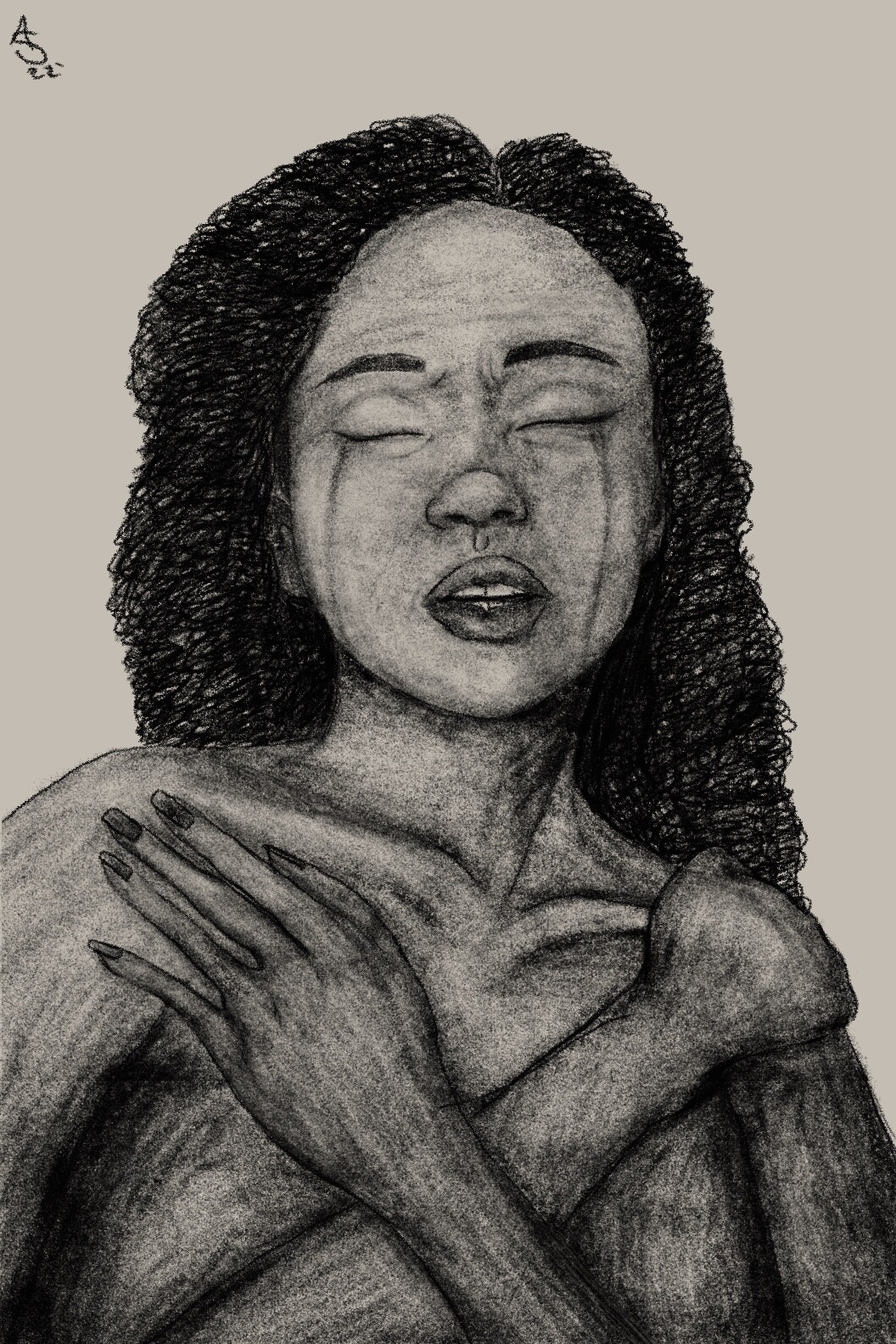 ArtStation - Sad women sketches