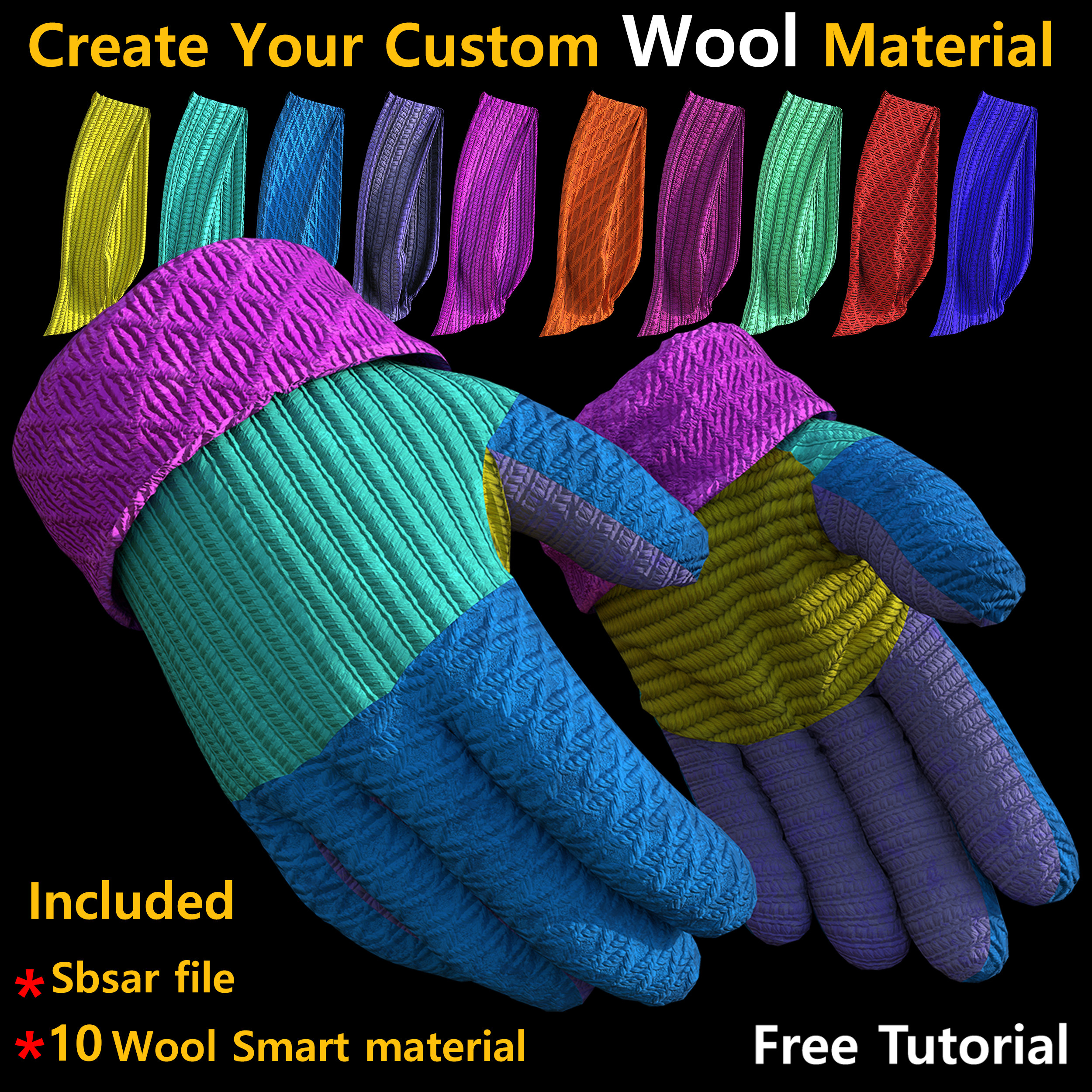 Rokviz Studio - learn how to create your custom wool material in ...