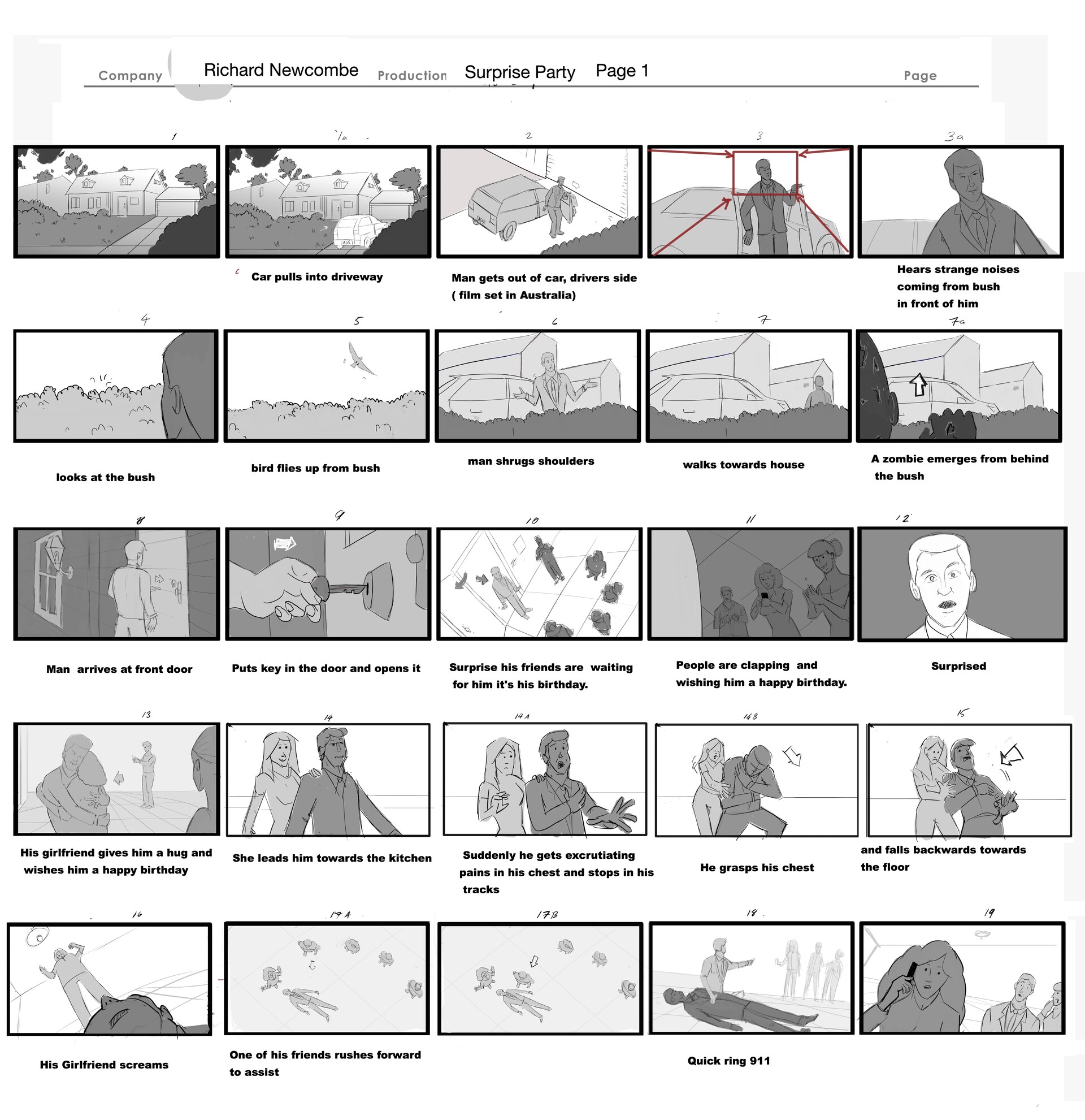 ArtStation - Zombie Storyboards
