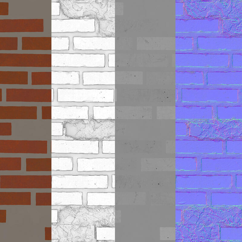 PBR Textures Free Download - Old Brick wall unstack bricks 3d Texture PBR High Resolution Free ...
