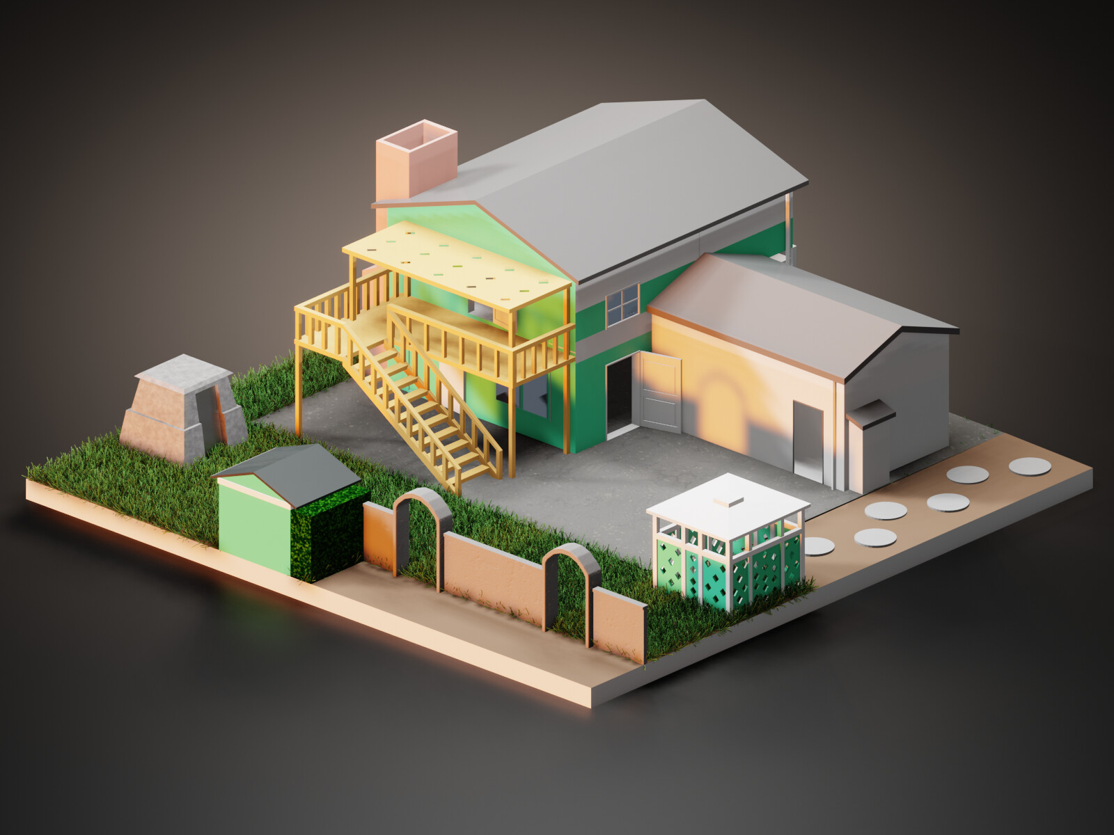 ArtStation - Isometric Nuketown