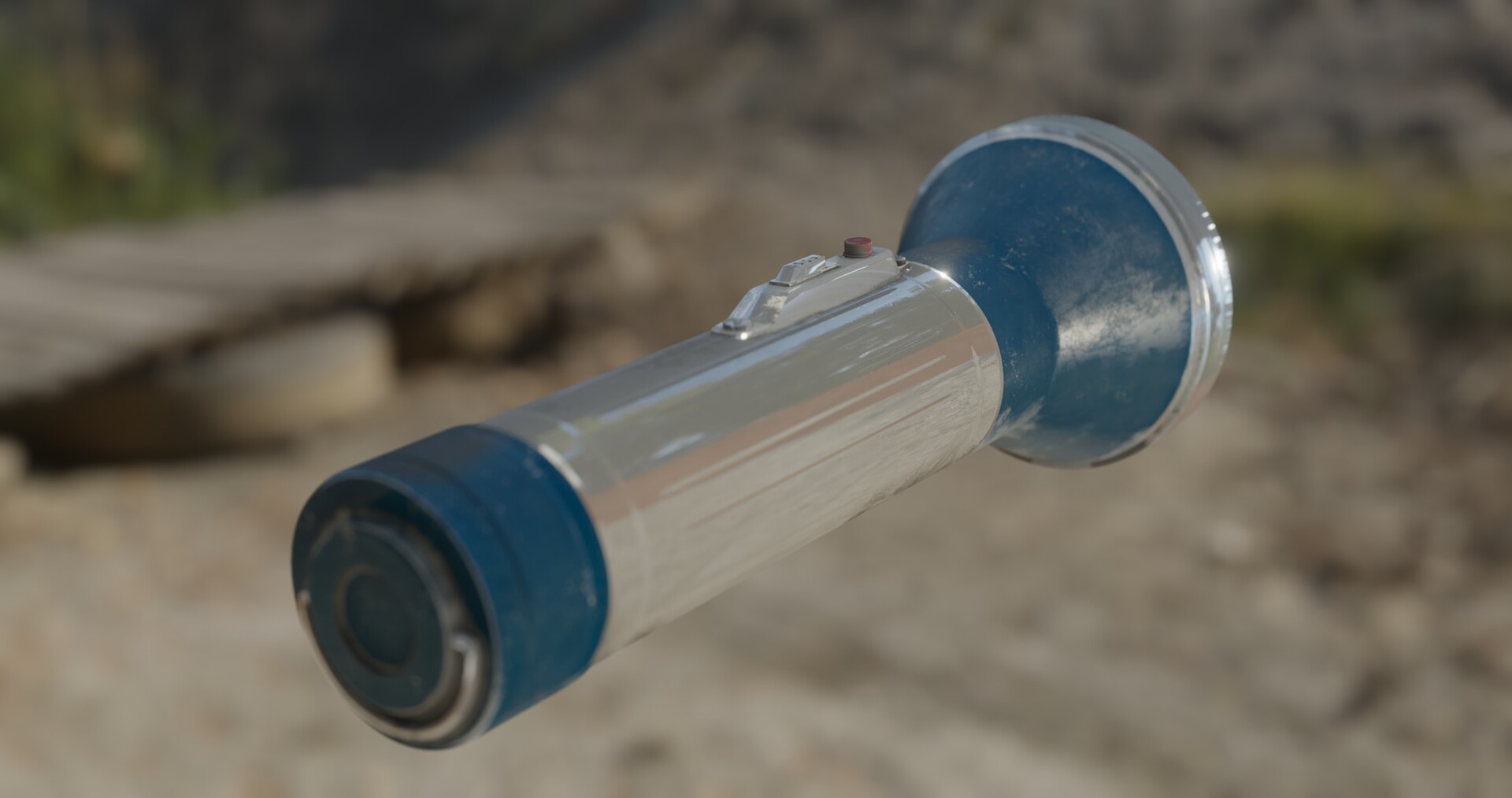 ArtStation - USSR old vintage dusty flashlight Low-poly 3D model