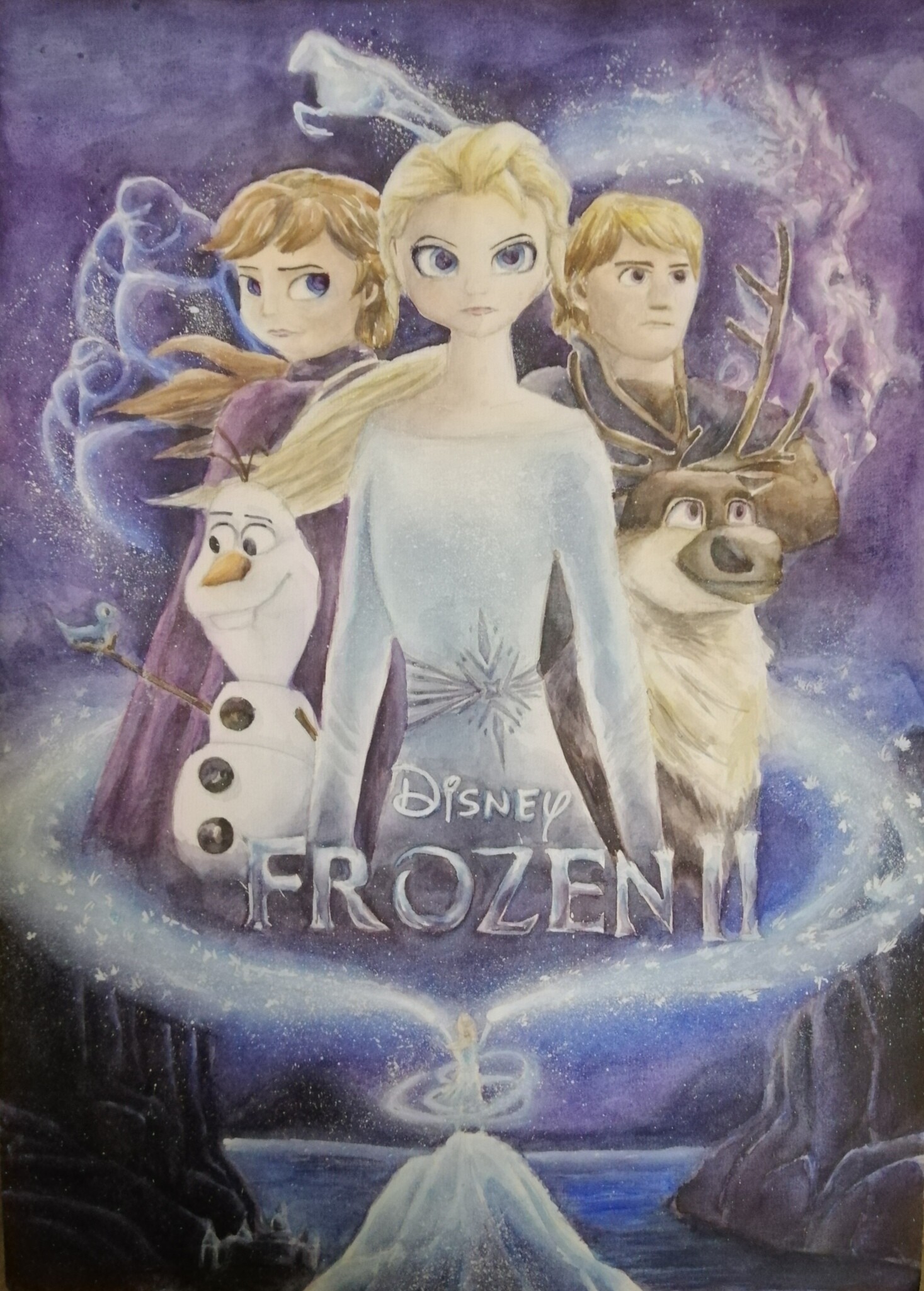 frozen poster drawing