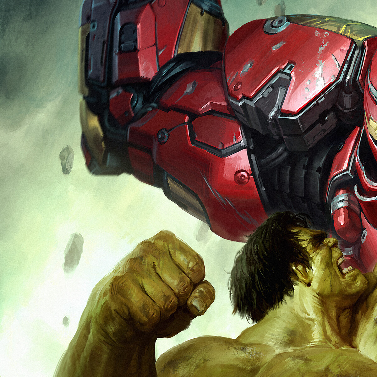 Darren Tan - Hulk vs Hulkbuster