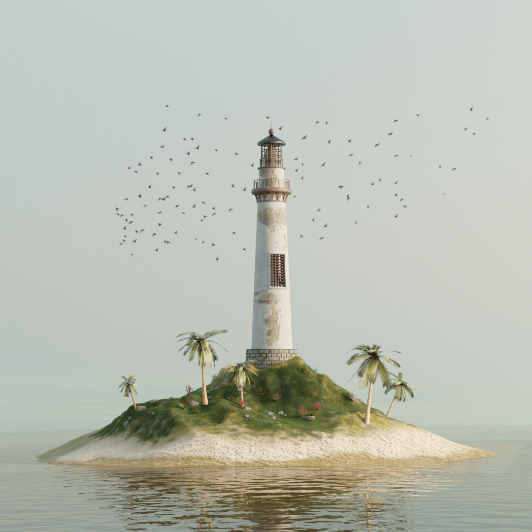 ArtStation - The lighthouse island