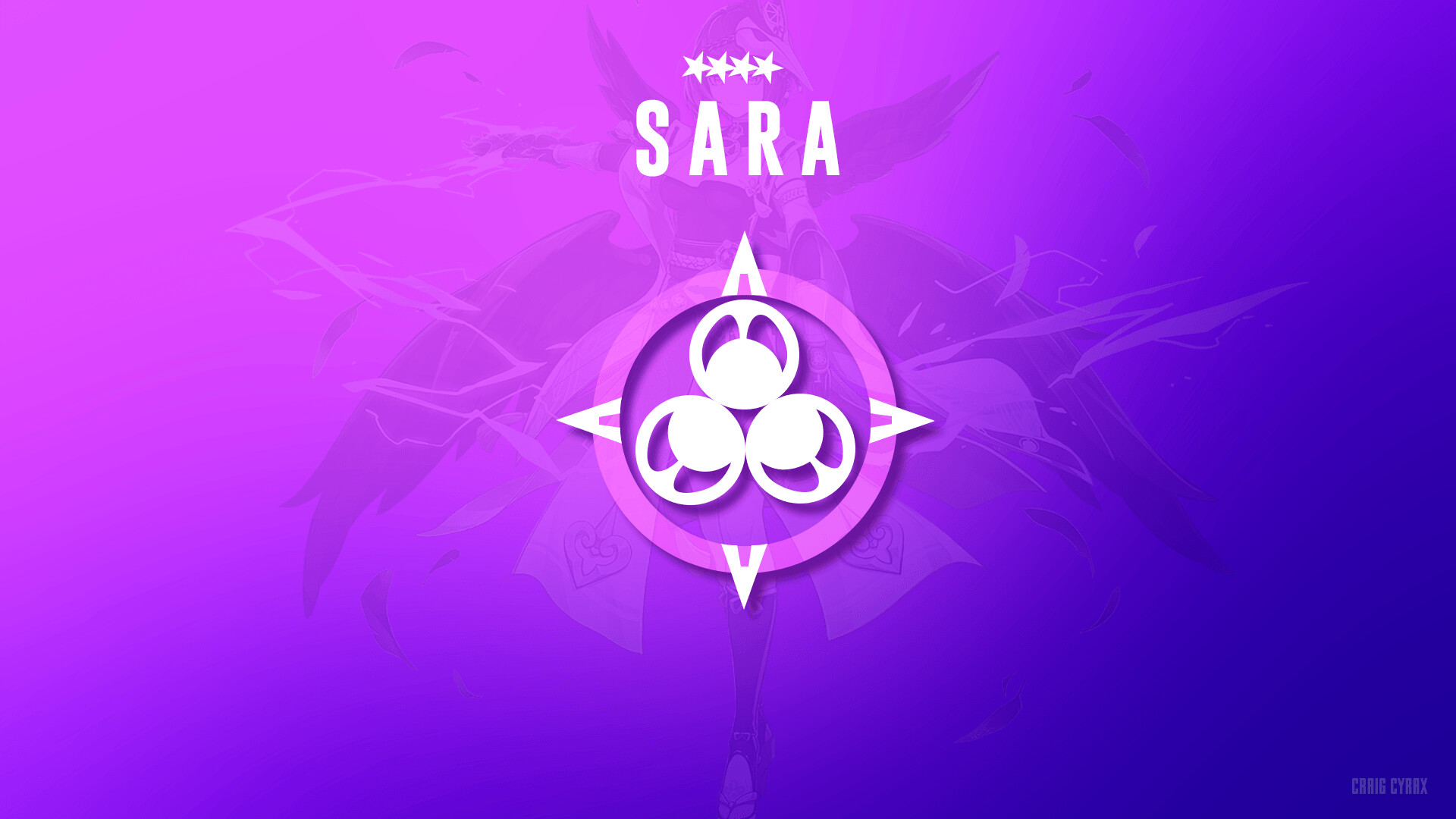 ArtStation - Sara Wallpaper set | Genshin Impact