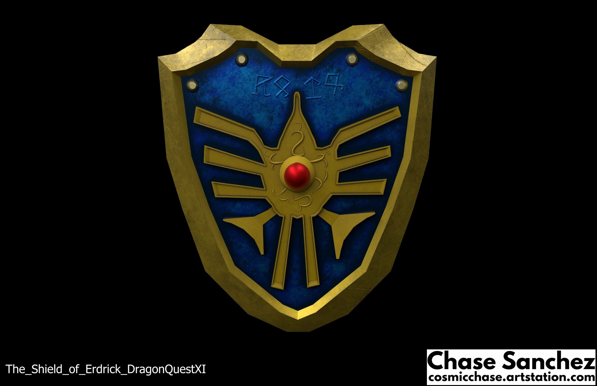 ArtStation - The Shield of Erdrick (Dragon Quest 11)