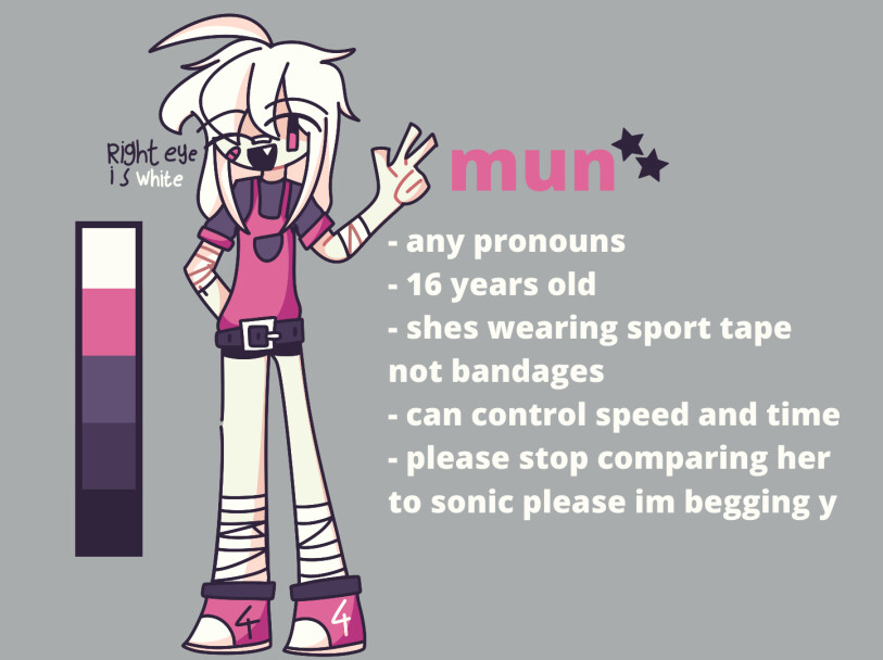 ArtStation - oc reference sheet for mun