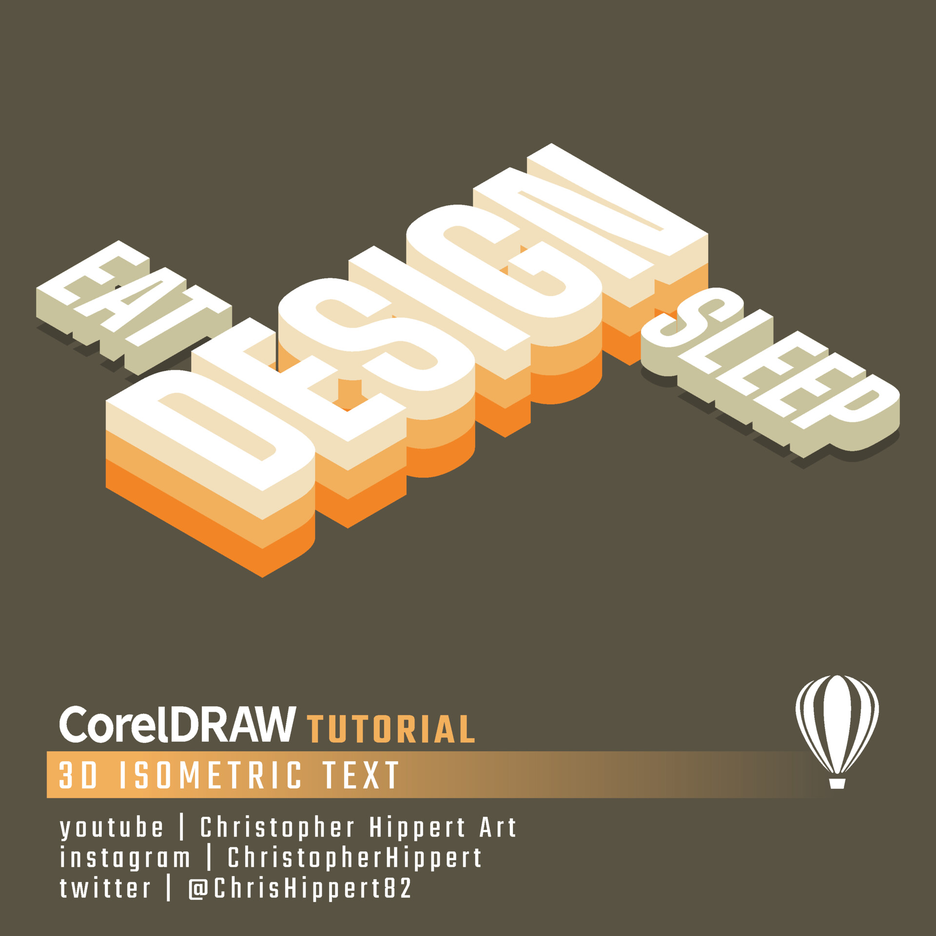 ArtStation - Isometric Text Tutorial | 3D | CorelDraw Tutorial ...