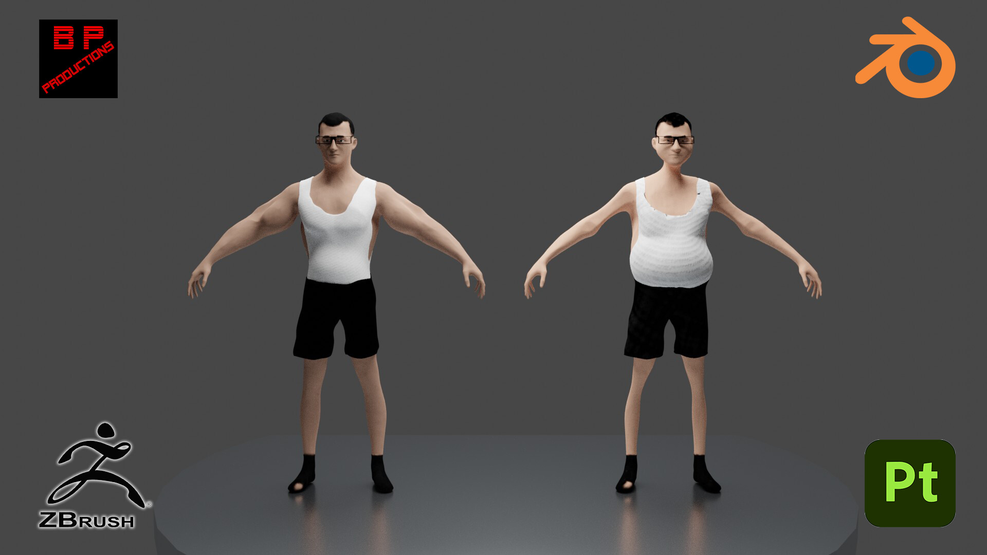 ArtStation - Swole Joey/ Fat Joey Game Character