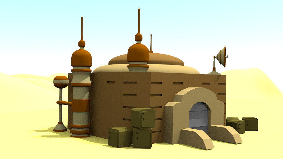 ArtStation - Desert Base