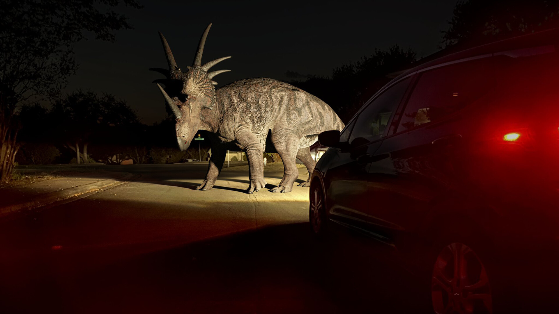 ArtStation - Dinosaur in the Headlights