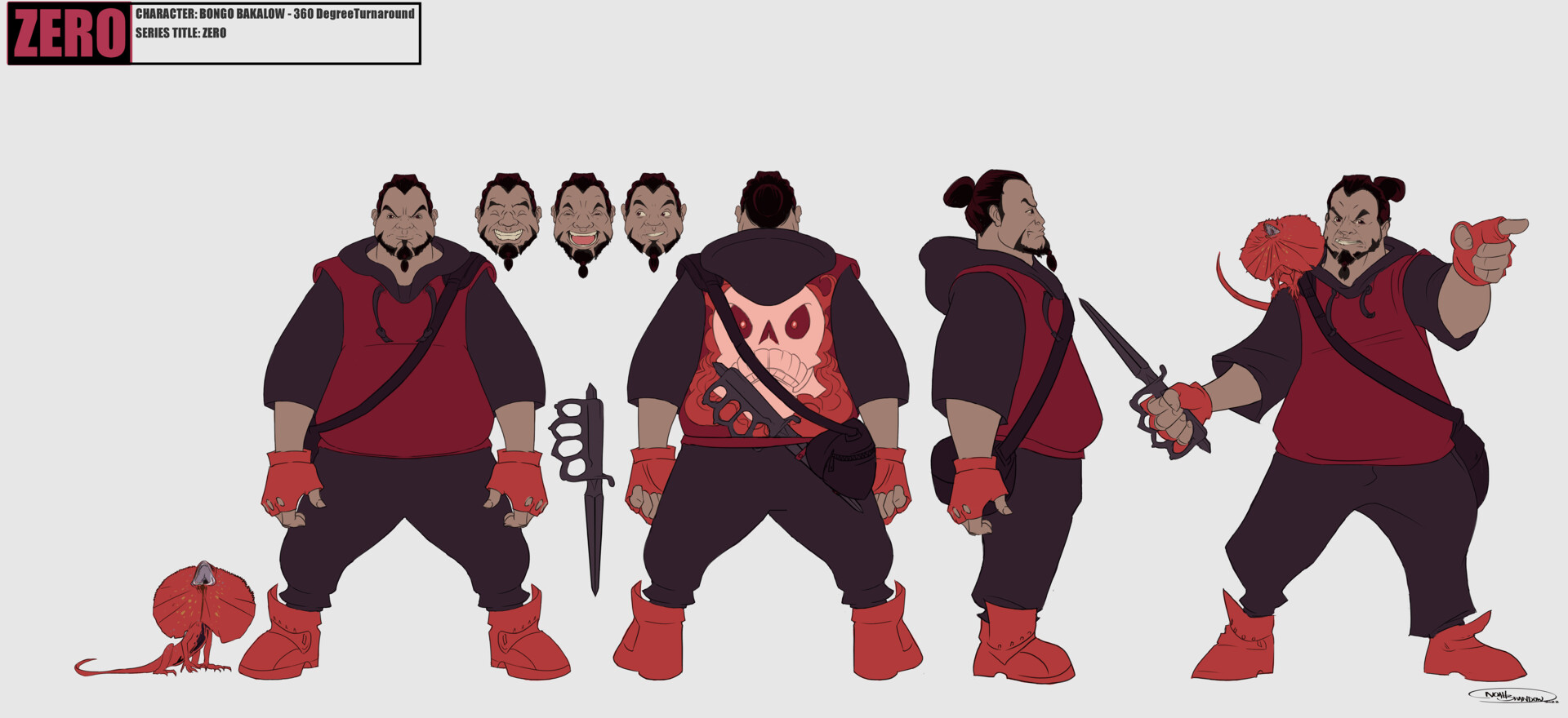 ArtStation - Bongo Bakalow - Concept Art - 360 degree turnaround