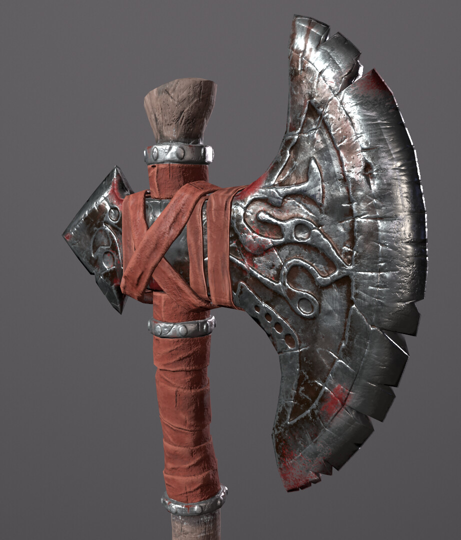 Anh Le - Satyr (The Greek Creature) and weapons