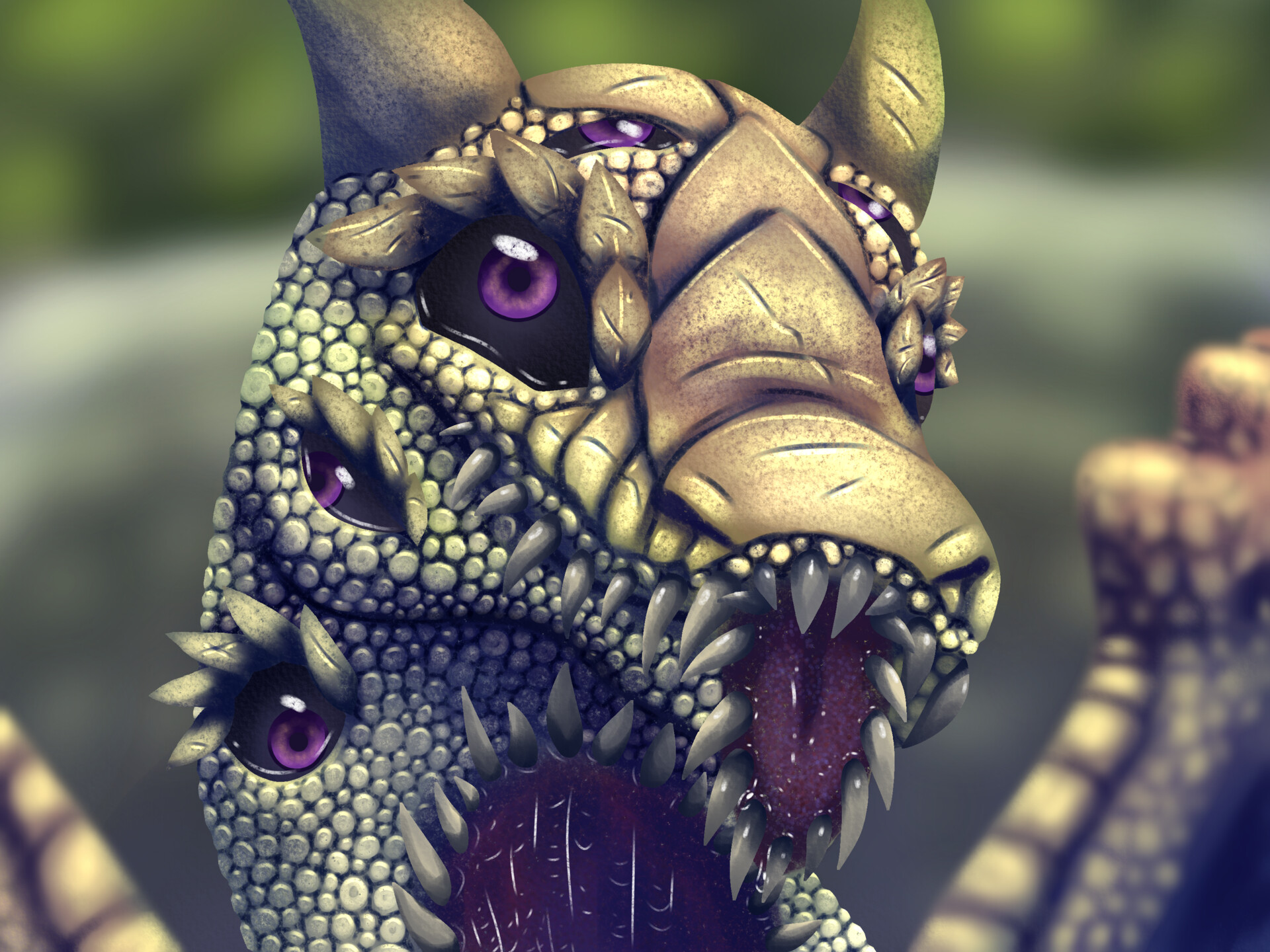 ArtStation - Light Golden Dragon