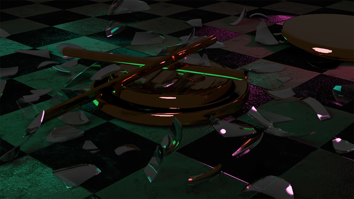 Broken Hourglass Art