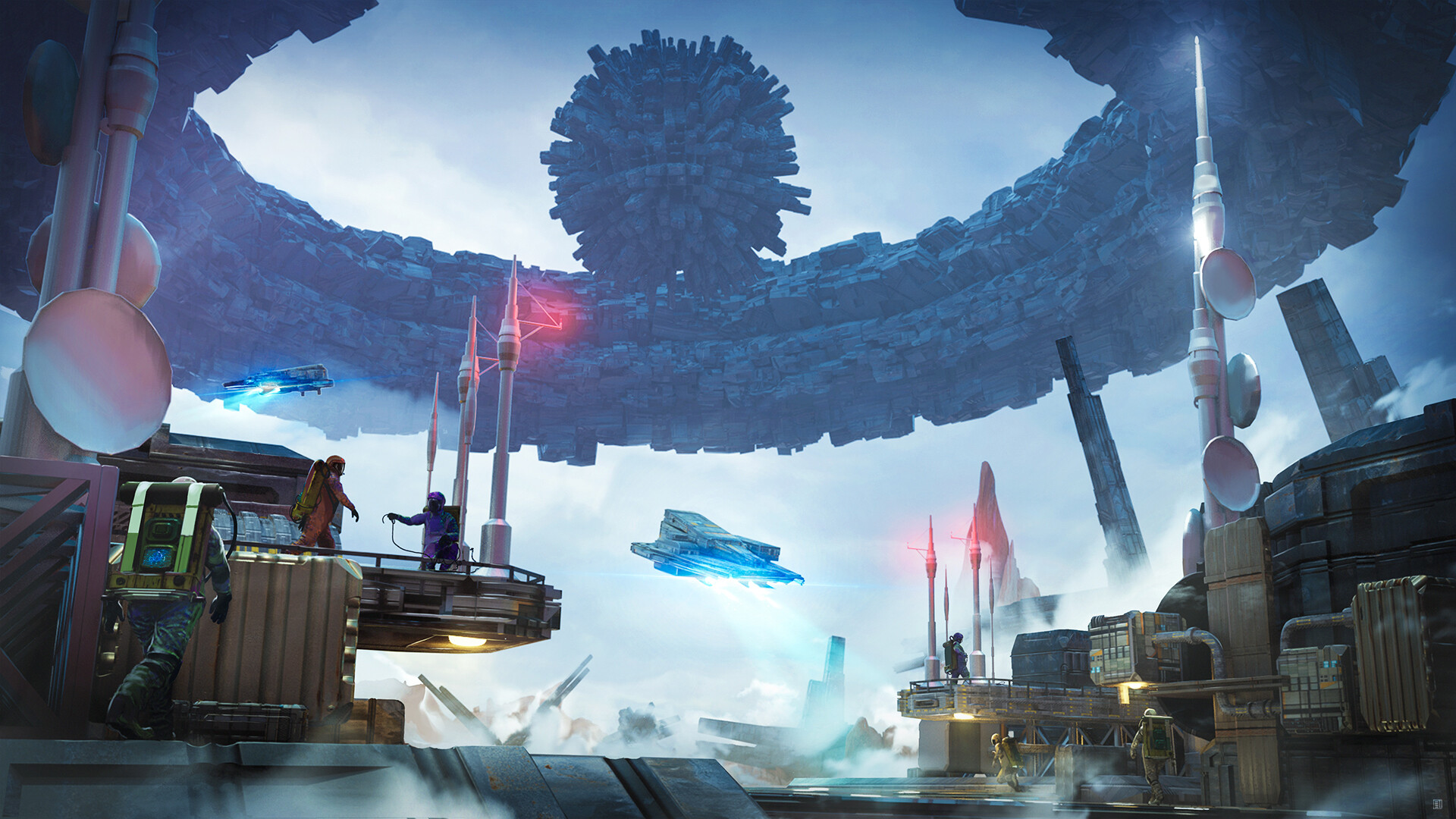 ArtStation - Space Alien Station