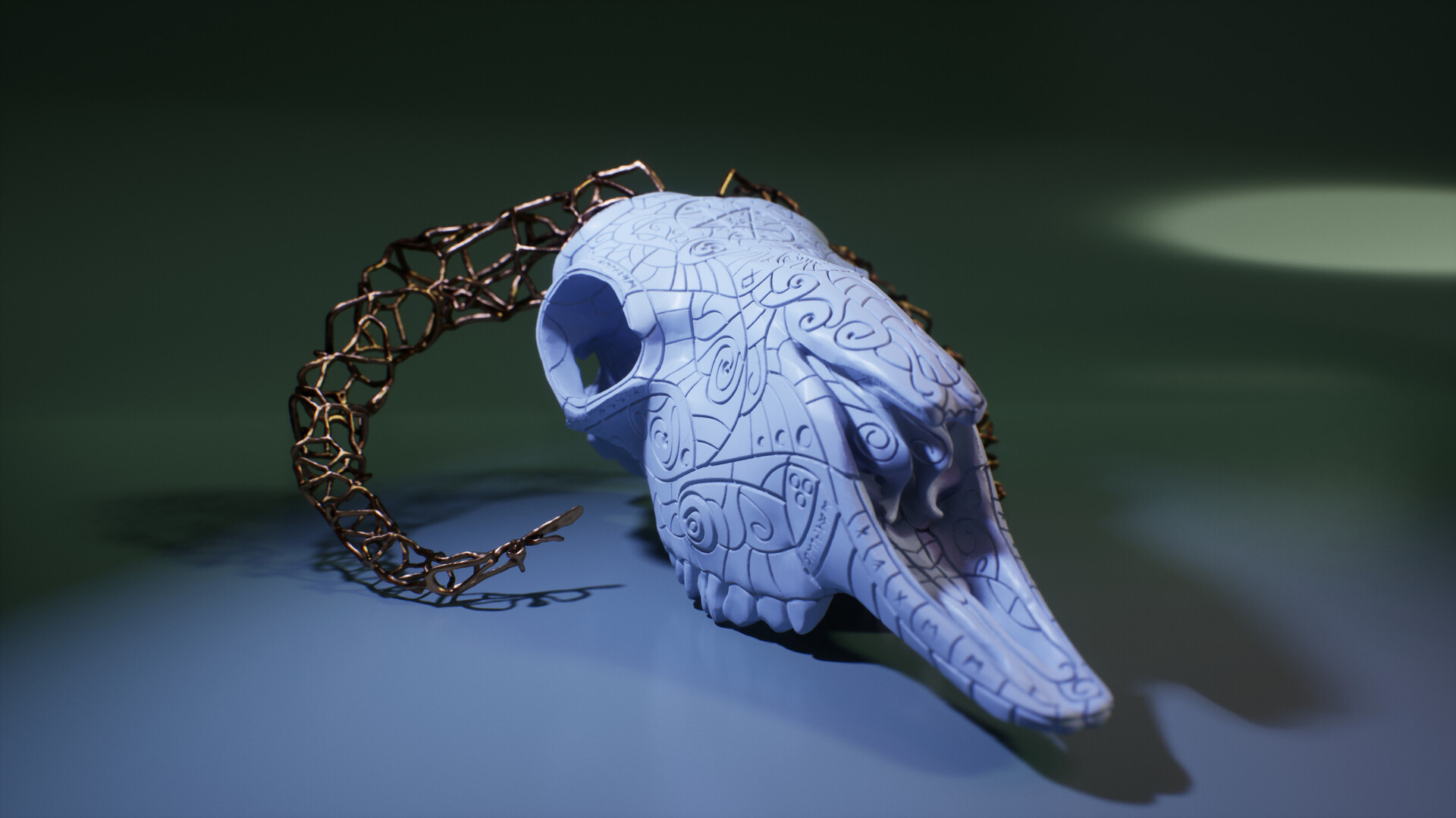 Stephen Jeal - Carved Ram Skull