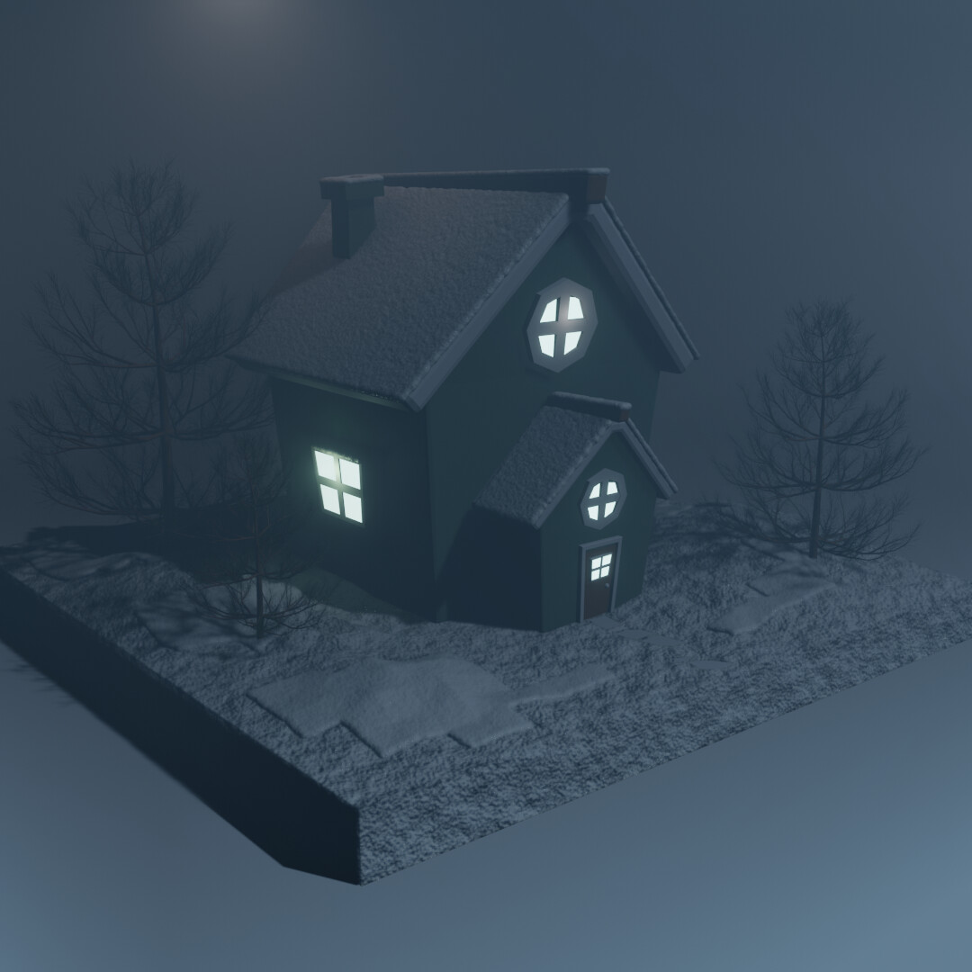 ArtStation - Spooky cottage