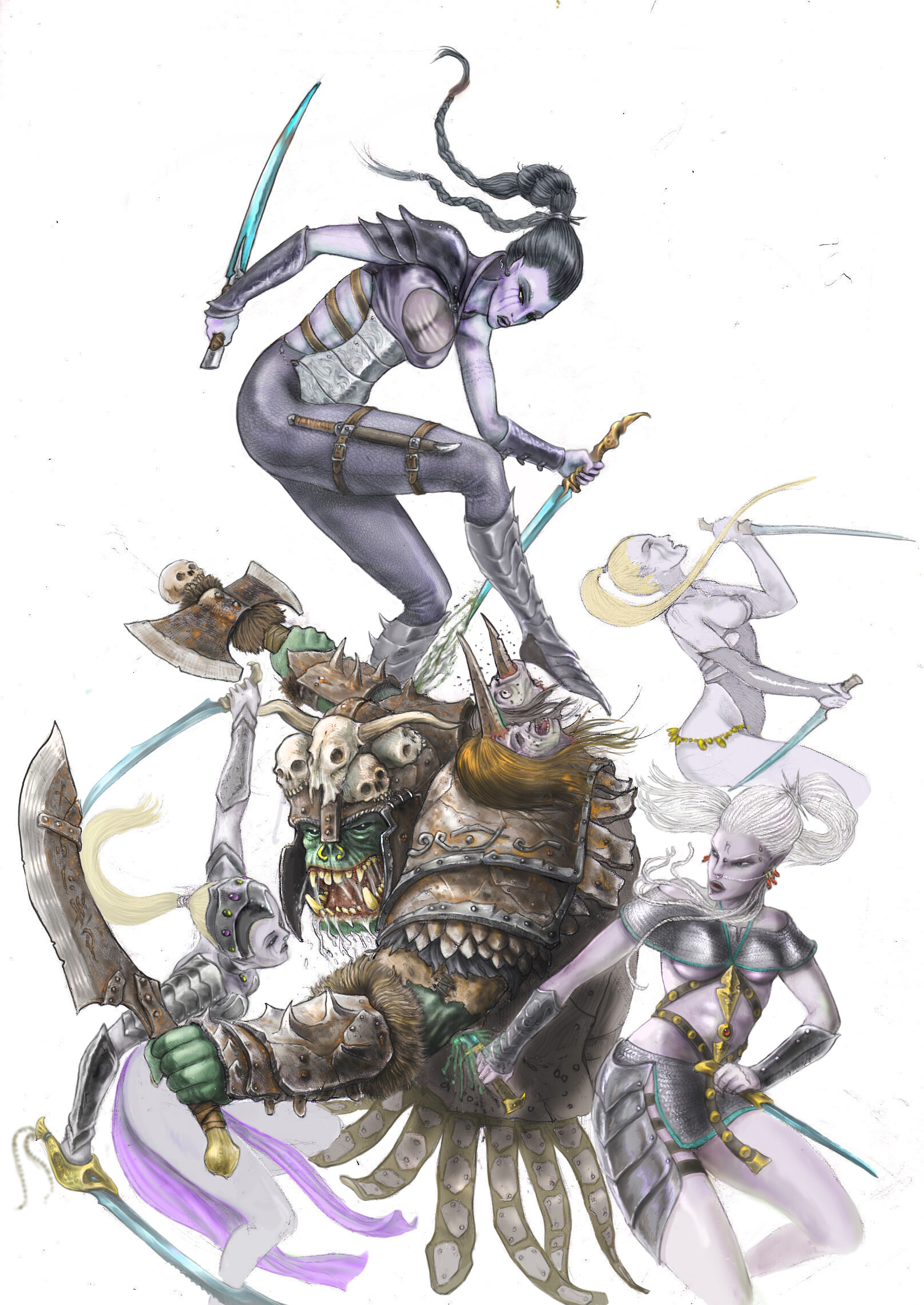 ArtStation - DARK ELVES