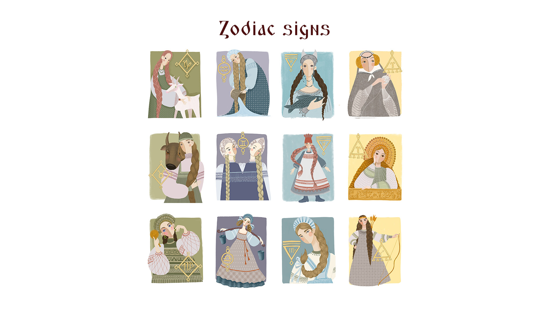 ArtStation - Zodiac signs