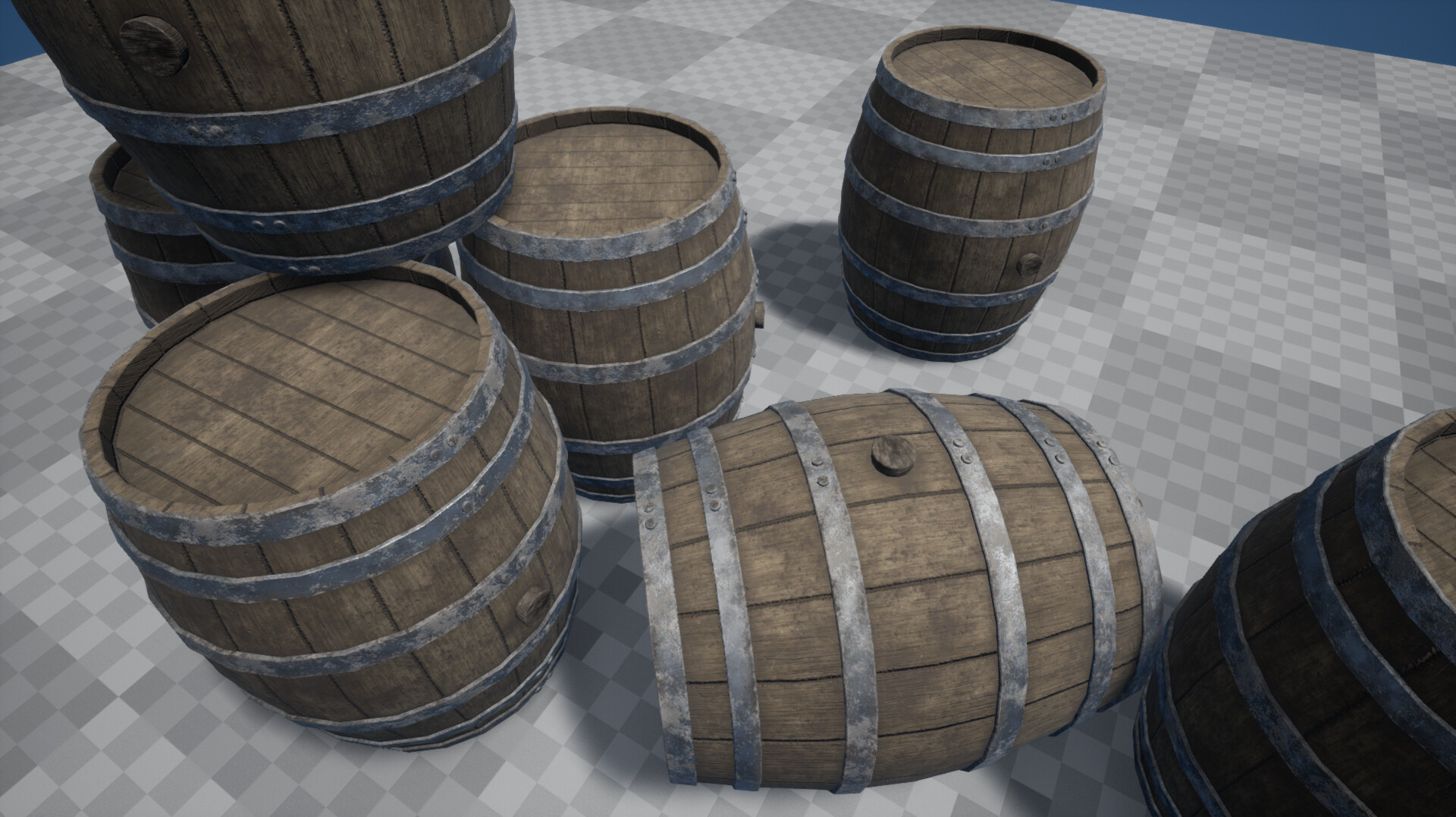 World of Level Design AlexG - Wooden Barrel Game Asset/Prop with ...