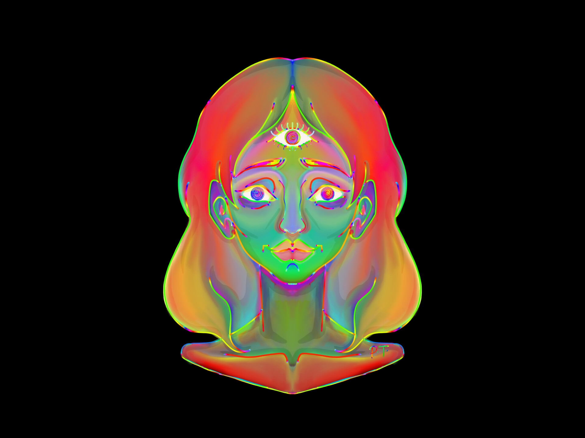 ArtStation - Neon Girl