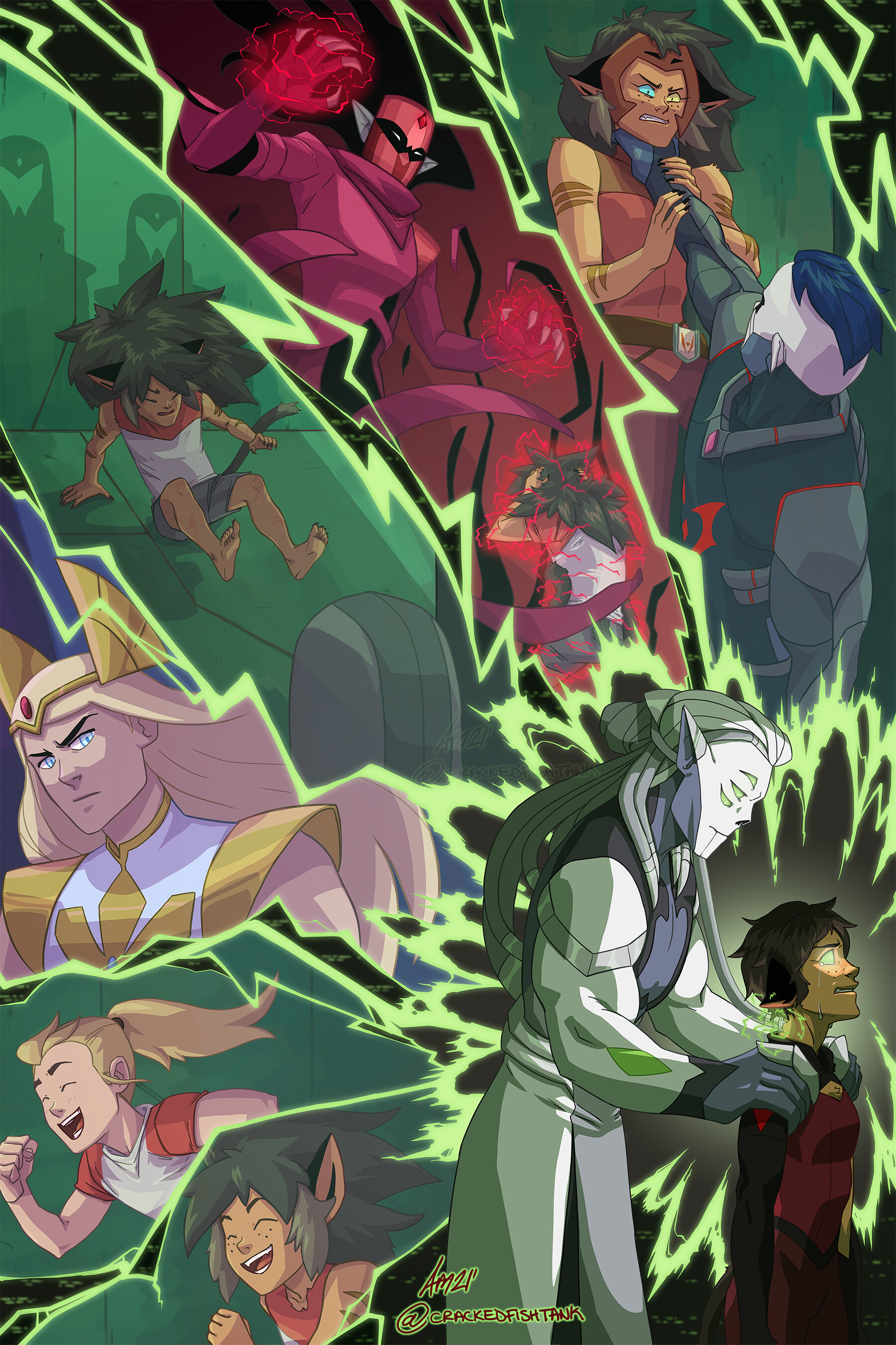 ArtStation - She-ra Save the cat- Fanwork