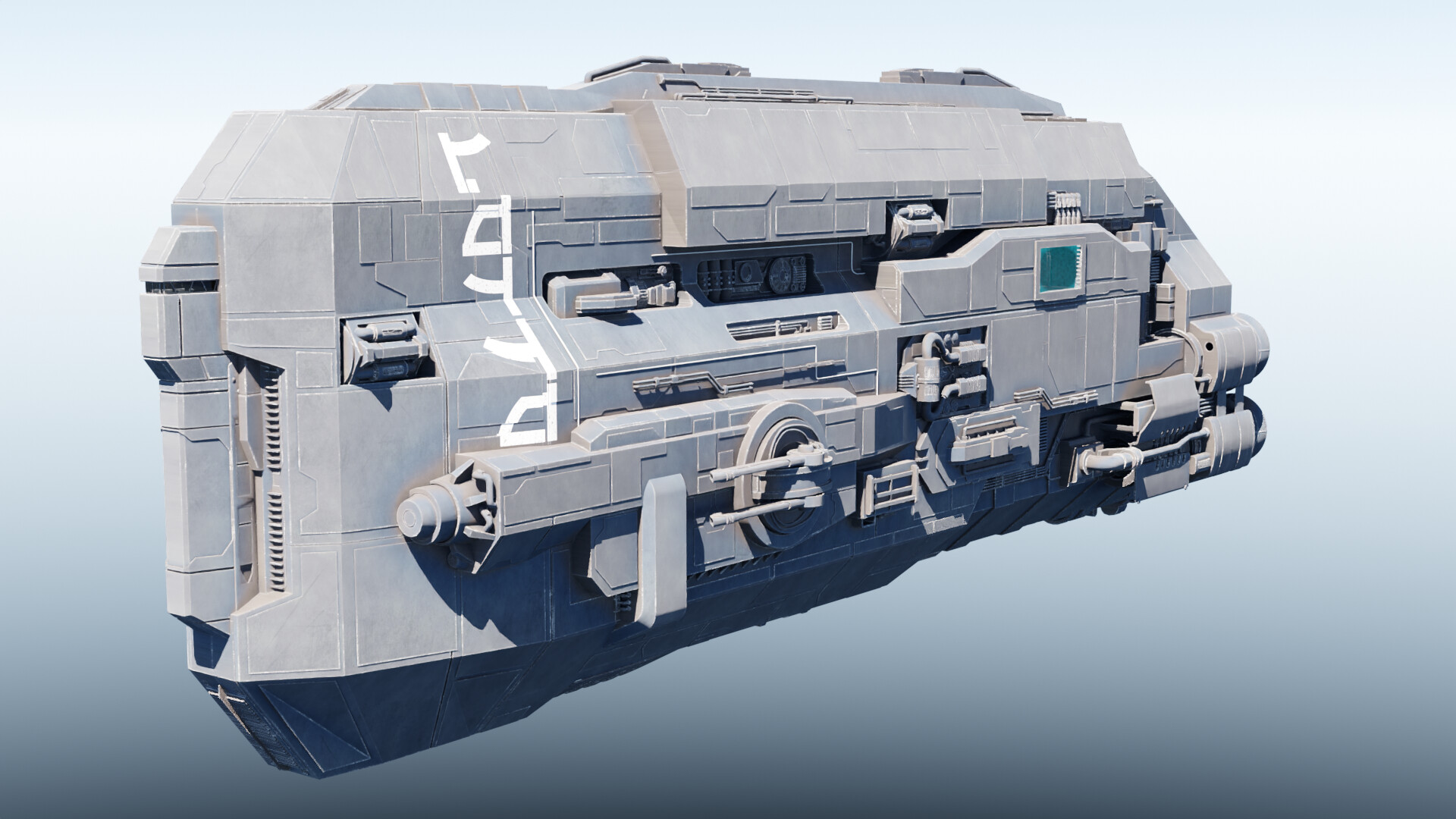 ArtStation - Scifi Ship Dreadnought