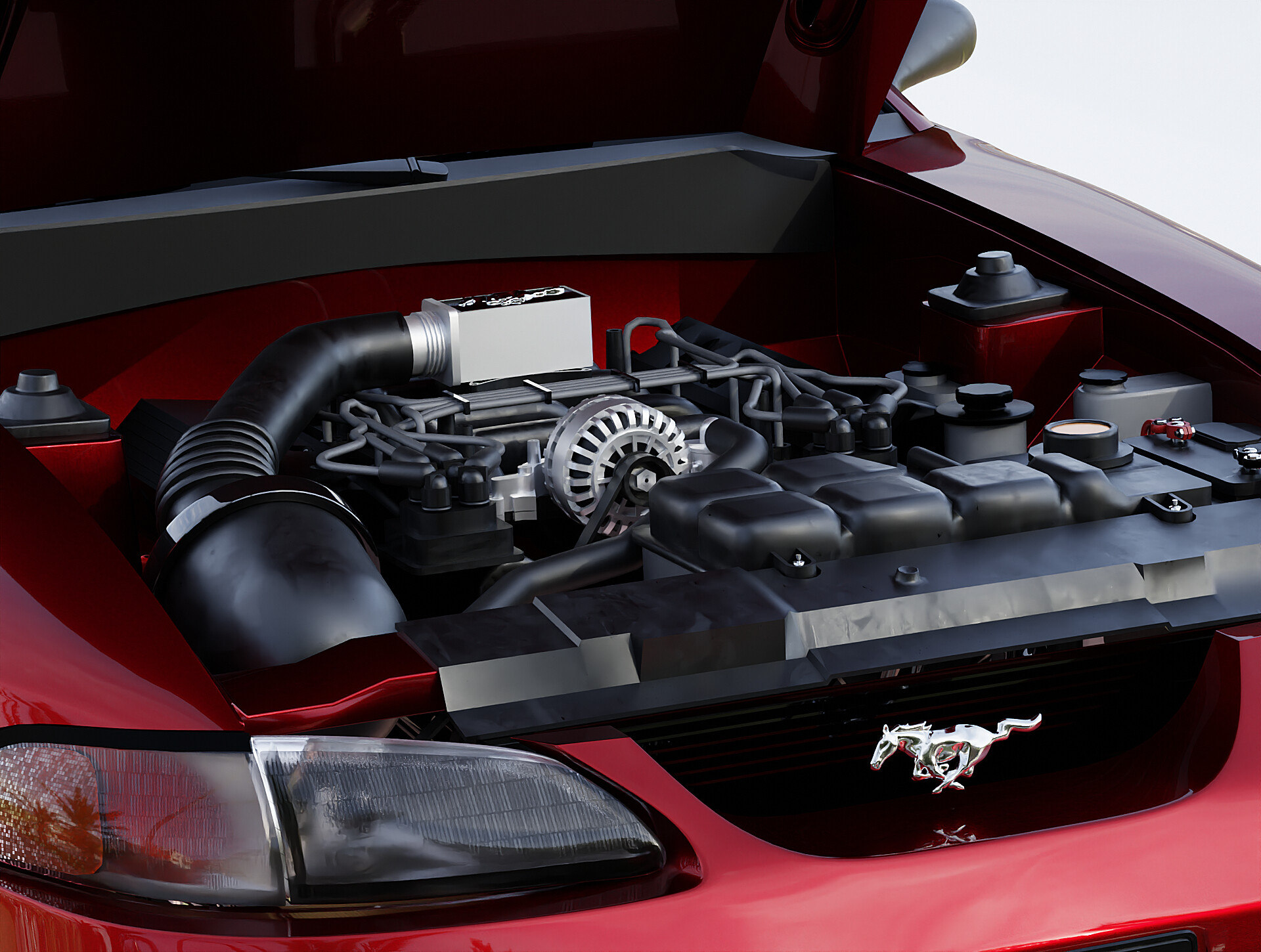 ArtStation - 1998 Sn95 Mustang GT 3D Model