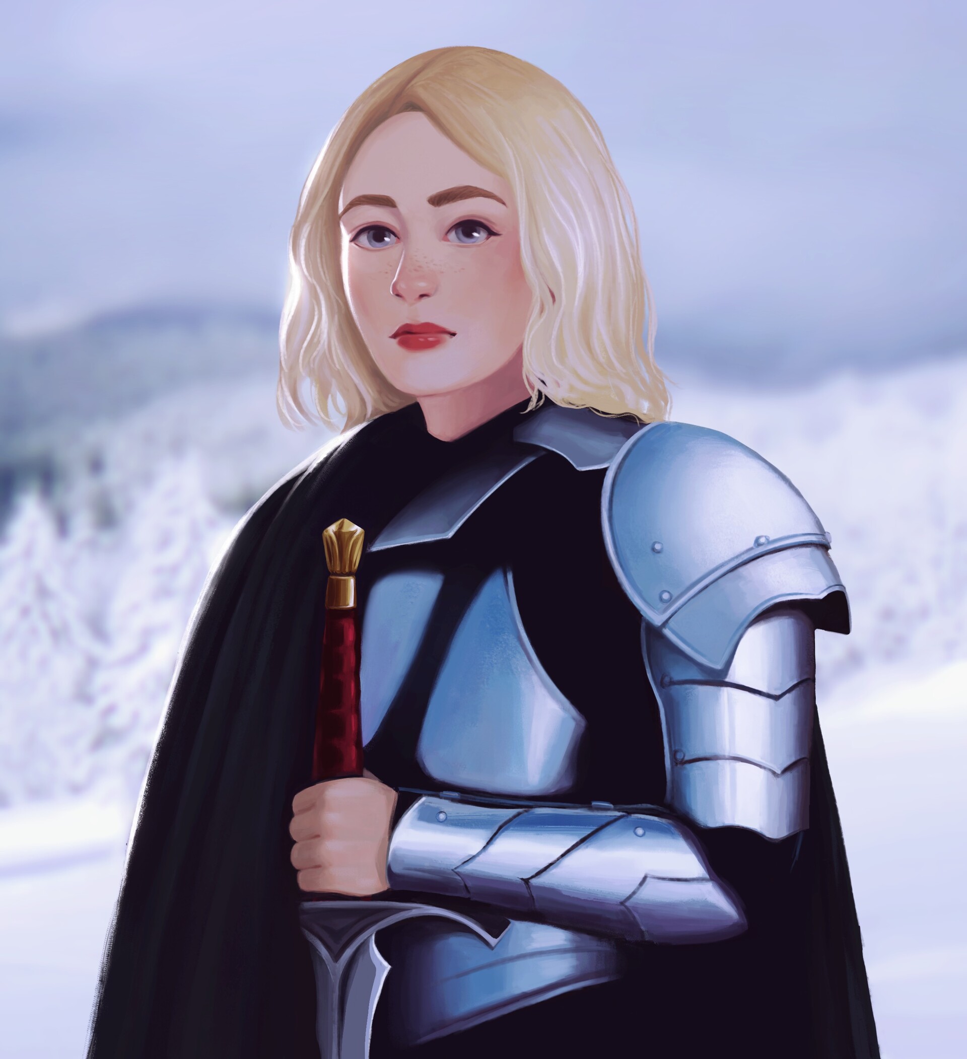 ArtStation - Knight lady