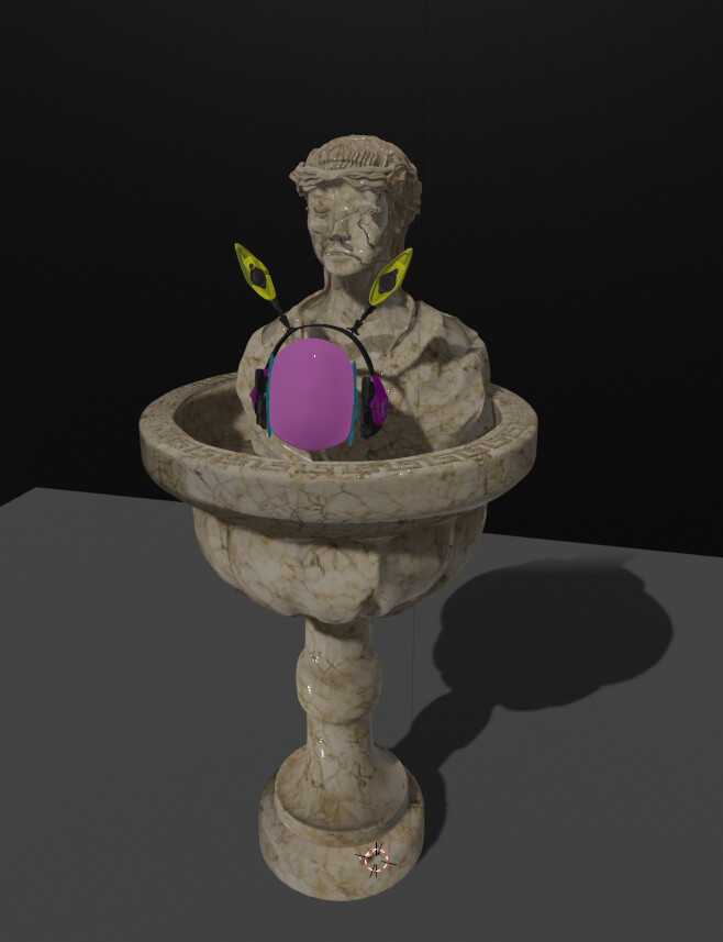 Hannah Cuffe - Greco-roman fountain- Liminal Spaces Game