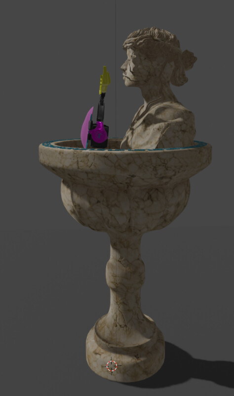 Hannah Cuffe - Greco-roman fountain- Liminal Spaces Game