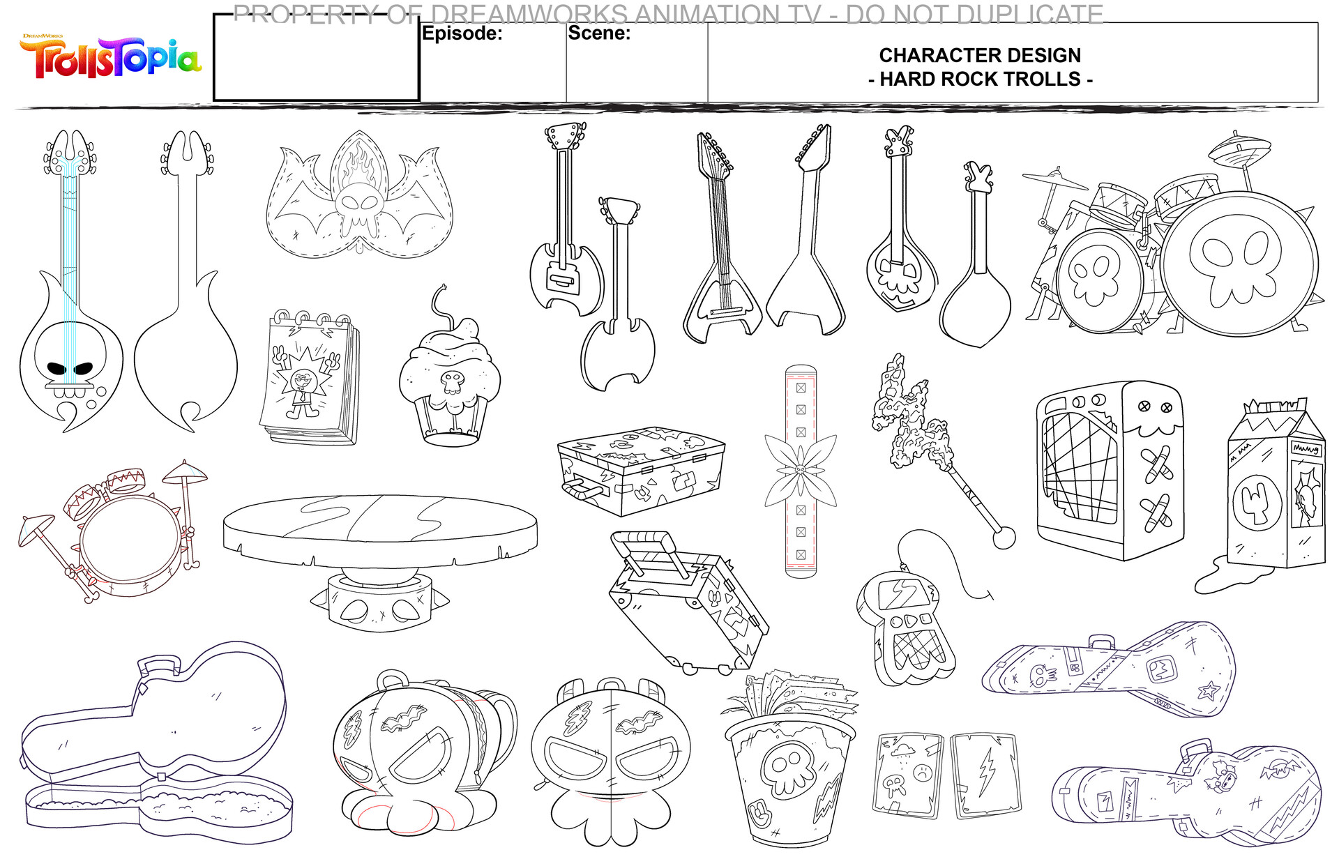 ArtStation - Dreamworks - Trollstopia - Prop Design - Season 1