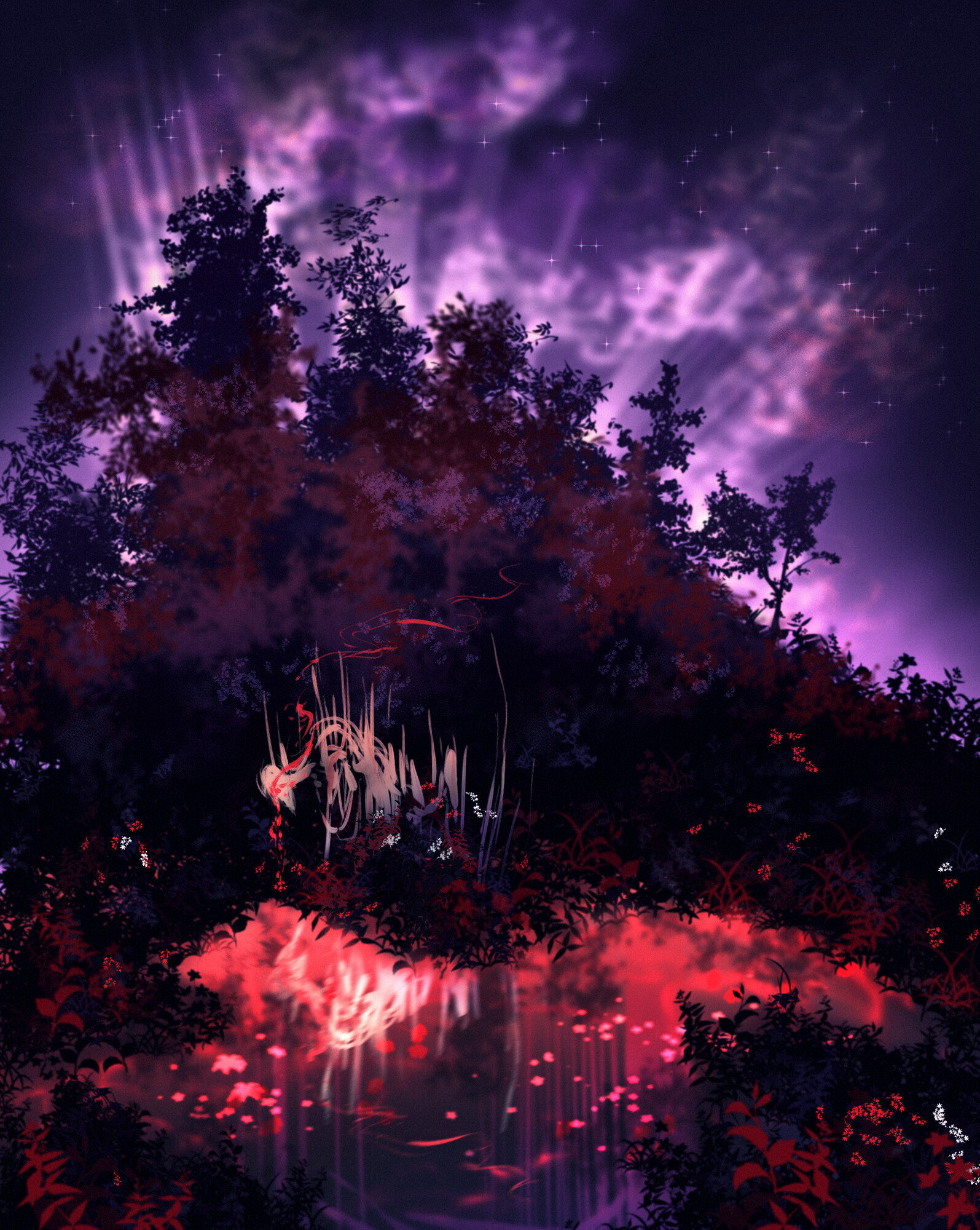 ArtStation - Beautiful night, sad spirit