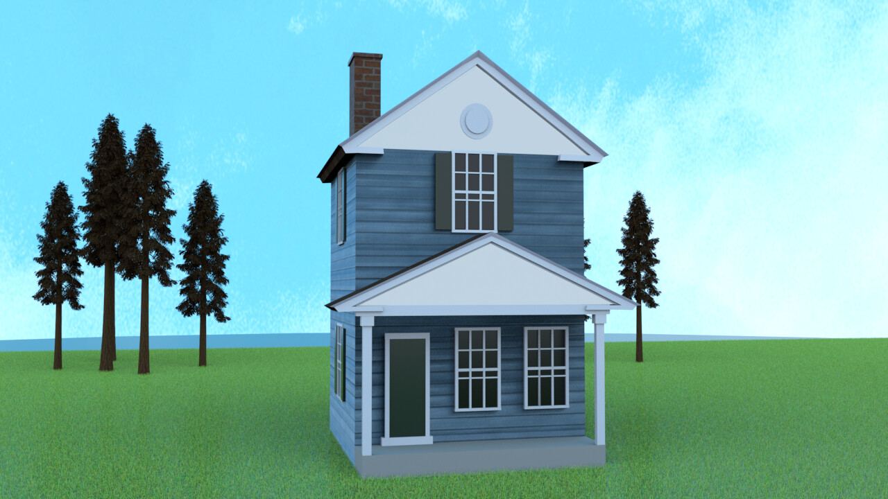 ArtStation - Single Family House Model
