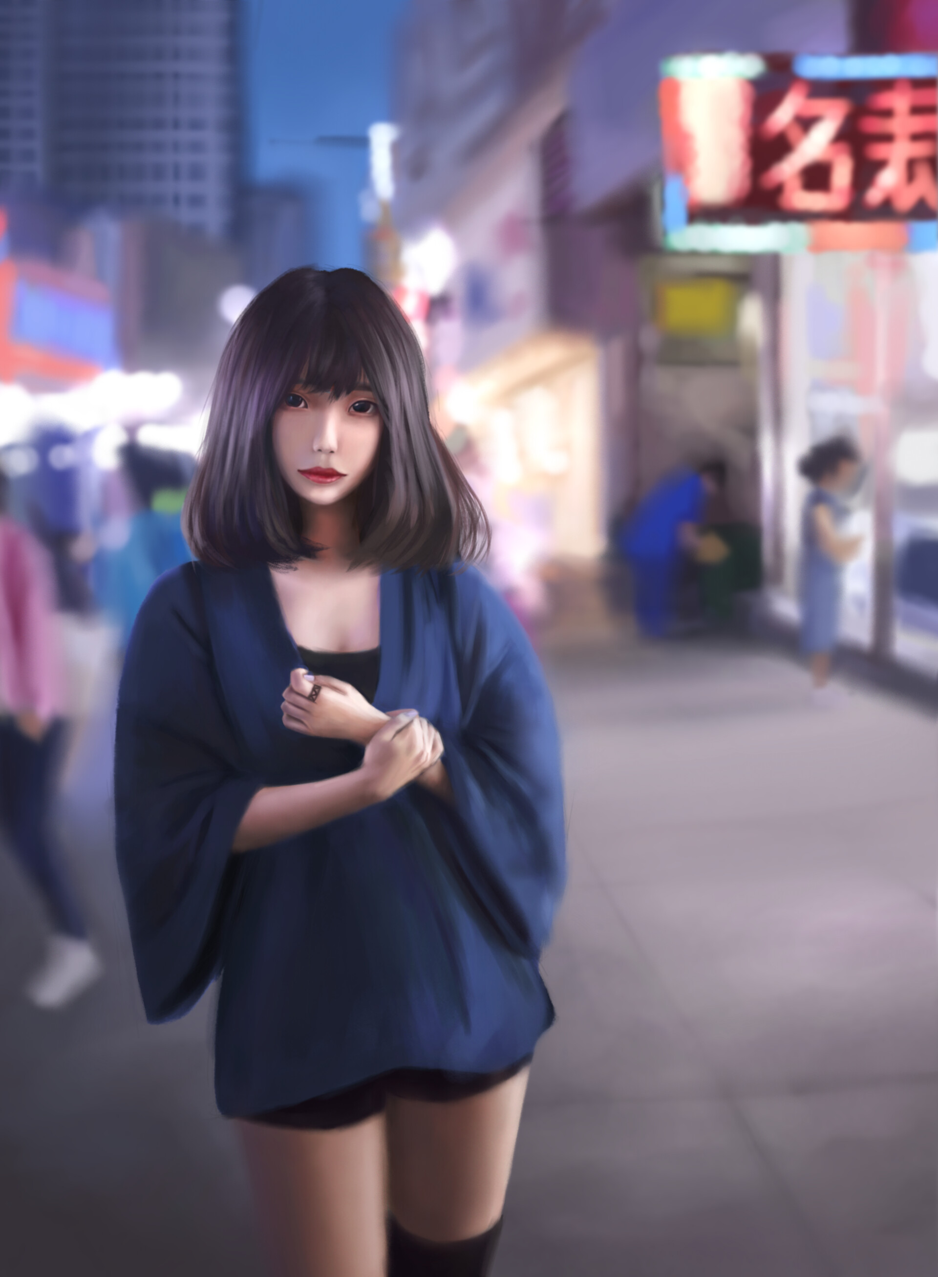 ArtStation - Blue Kimono