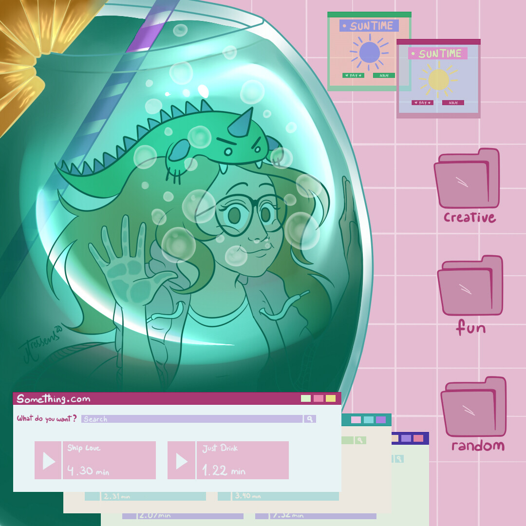 ArtStation - Summer Drink - OC