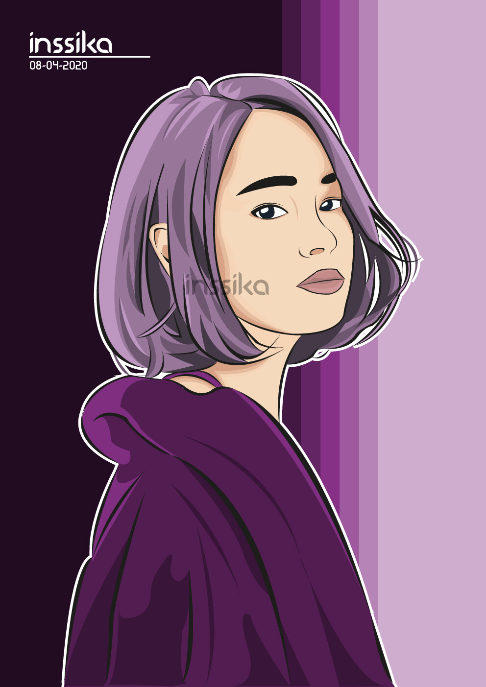 ArtStation - Bob hair girl