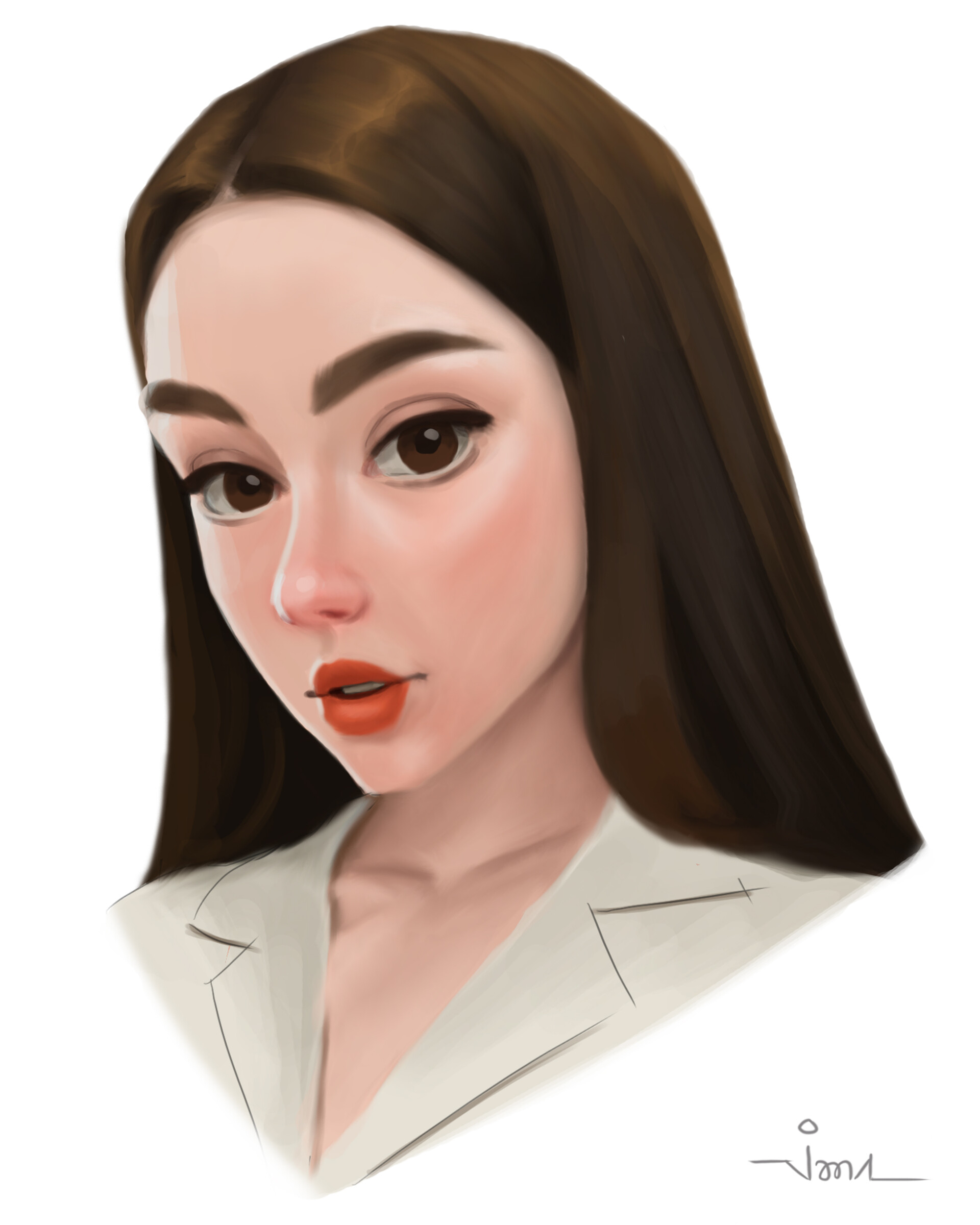 ArtStation - Digital Illustration : Face Study
