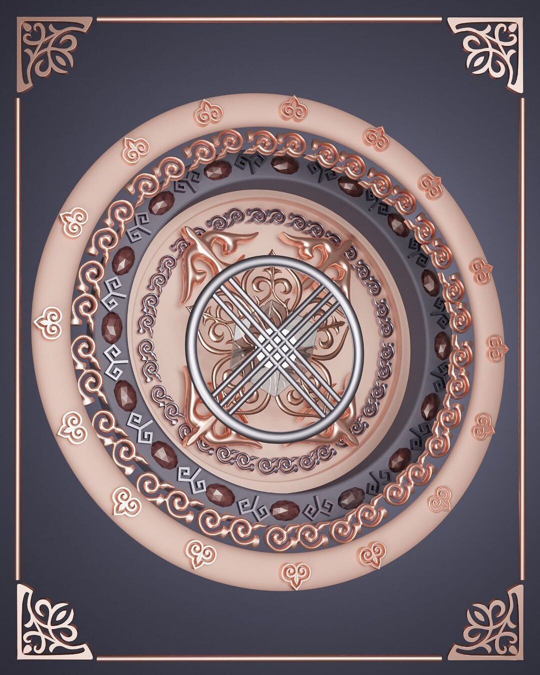 ArtStation - Kazakh wood art