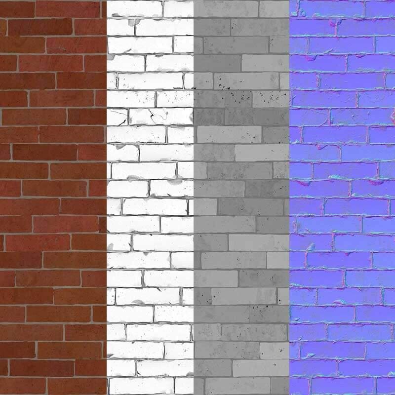 PBR Textures Free Download - Old Brick Wall PBR Texture 3d Seamless ...