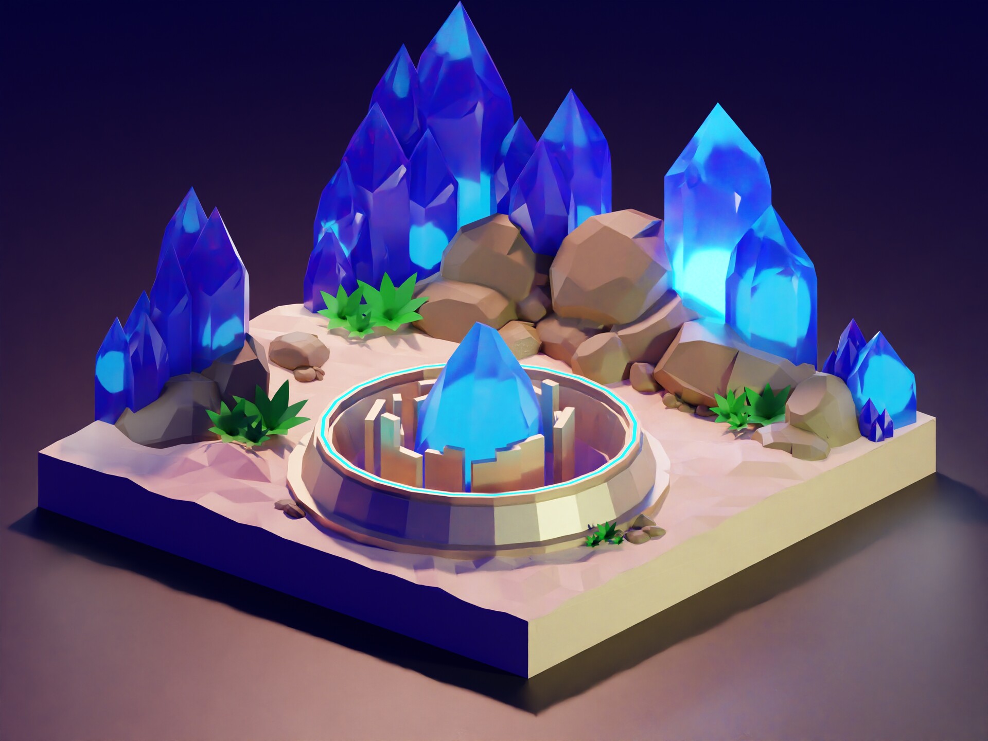 ArtStation - Desert of Crystals