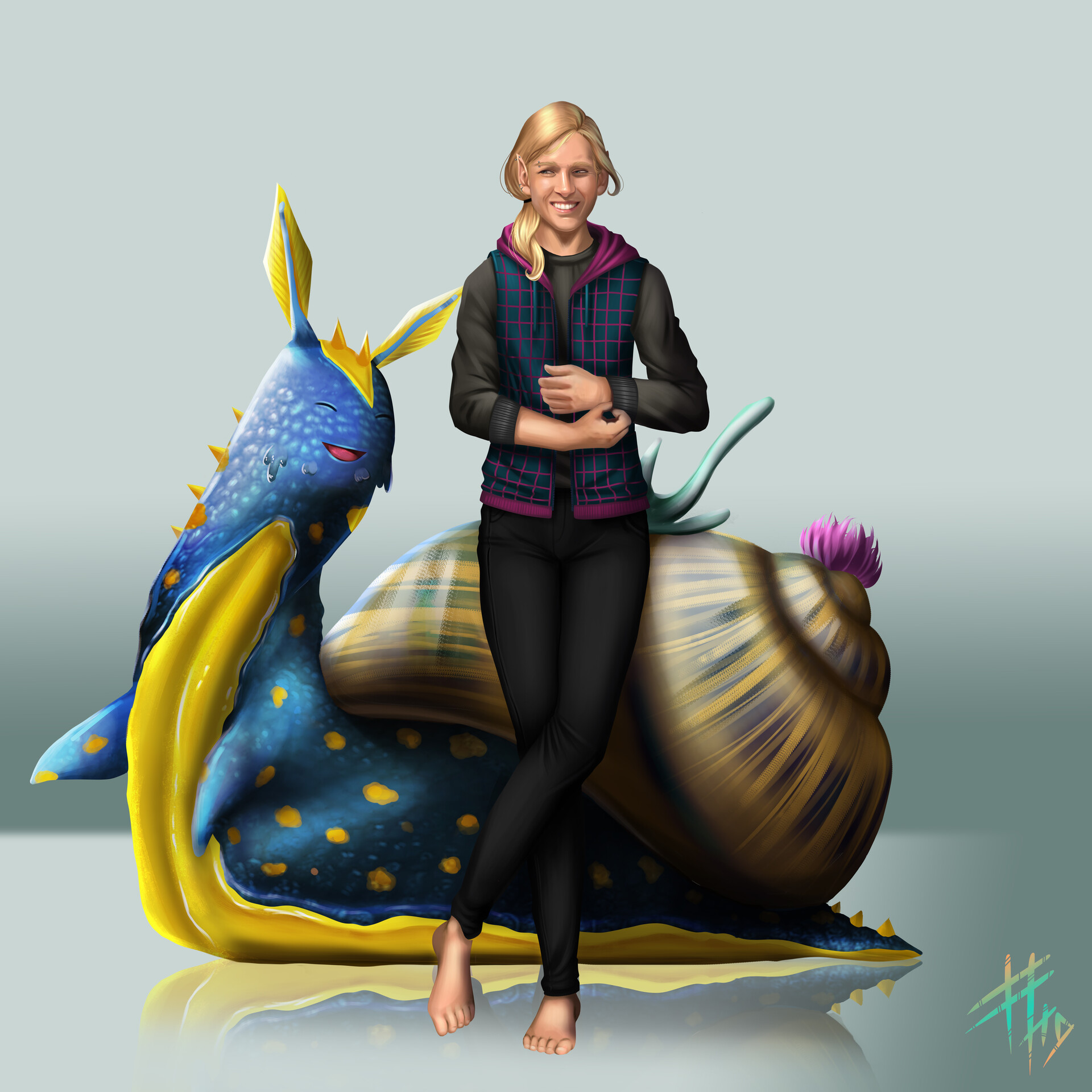 ArtStation - Elf & Snail (2021)