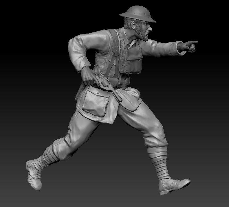 Vincent Maccioli - Soldier sculpts for AR project