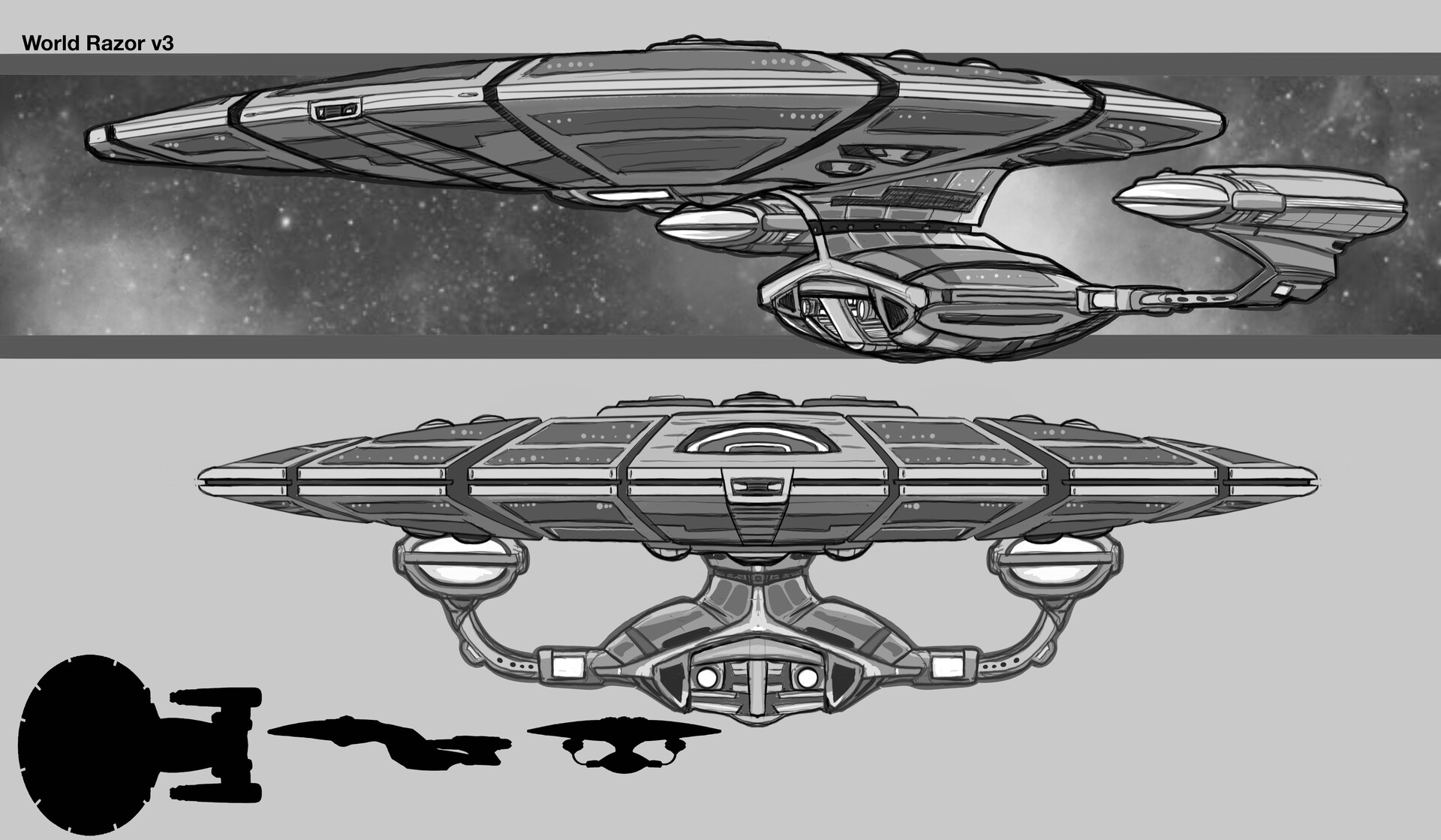 Sean Tourangeau - Star Trek Picard 202 - World Razer Concept Sketches